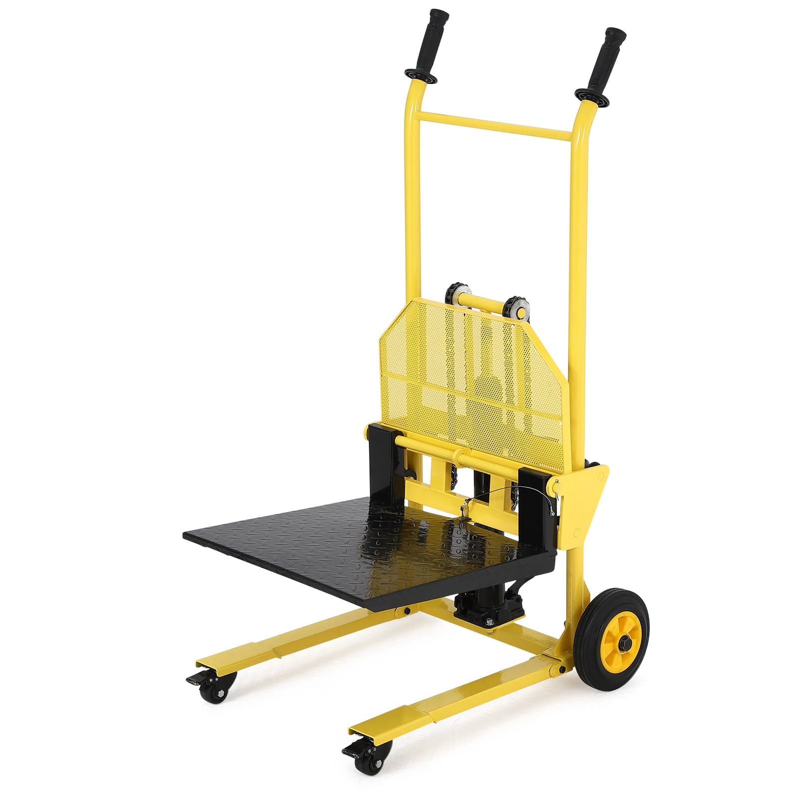 Gaderth Material Lift Winch Stacker,Pallet Truck Dolly,440 Lbs 36" Max ...