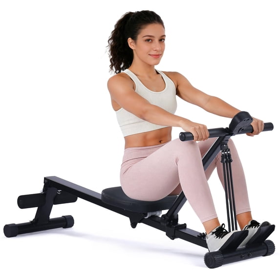 Gaderth Rowing Machine, Compact Rower Machine with LCD Display, Home ...
