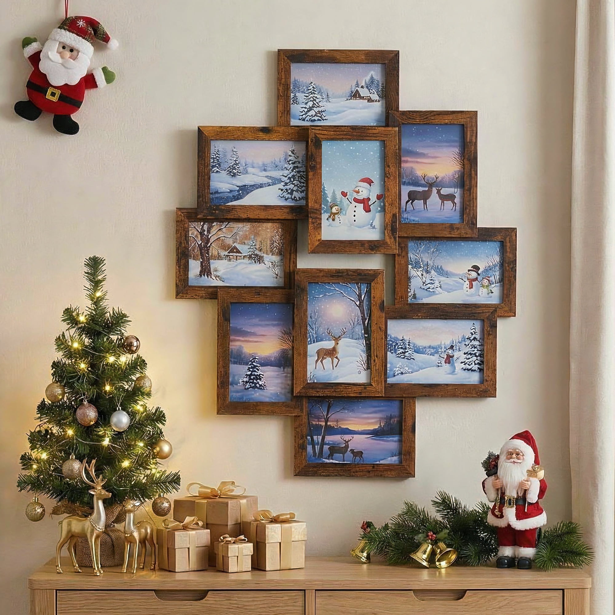 Gaderth Set of 10 Collage Picture Frames, Photo Gallery Frame Set ...