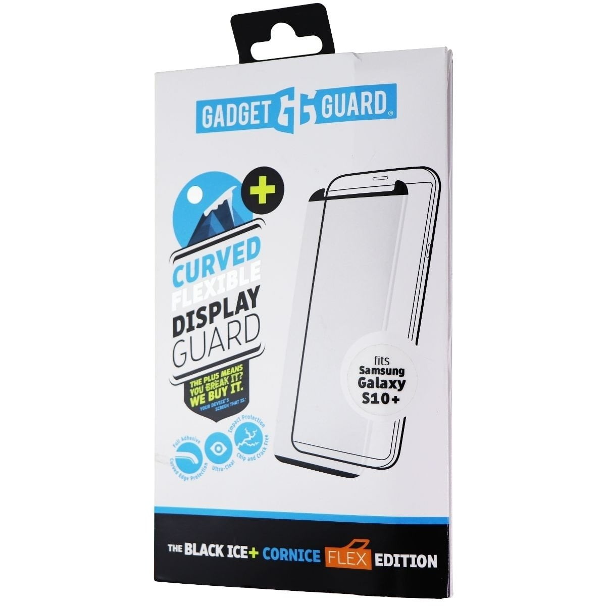 Gadget Guard (Black Ice+) Cornice Flex Screen Protector for Galaxy (S10 ...