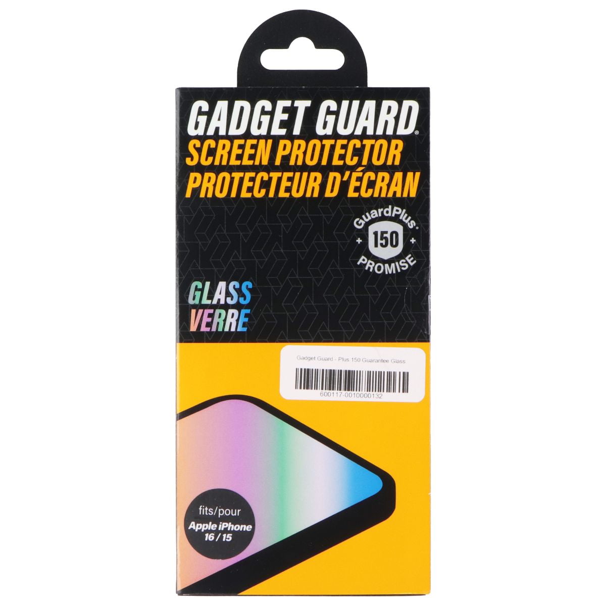 Gadget Guard Glass Screen Protector for Apple iPhone 16 / 15 - Walmart.com