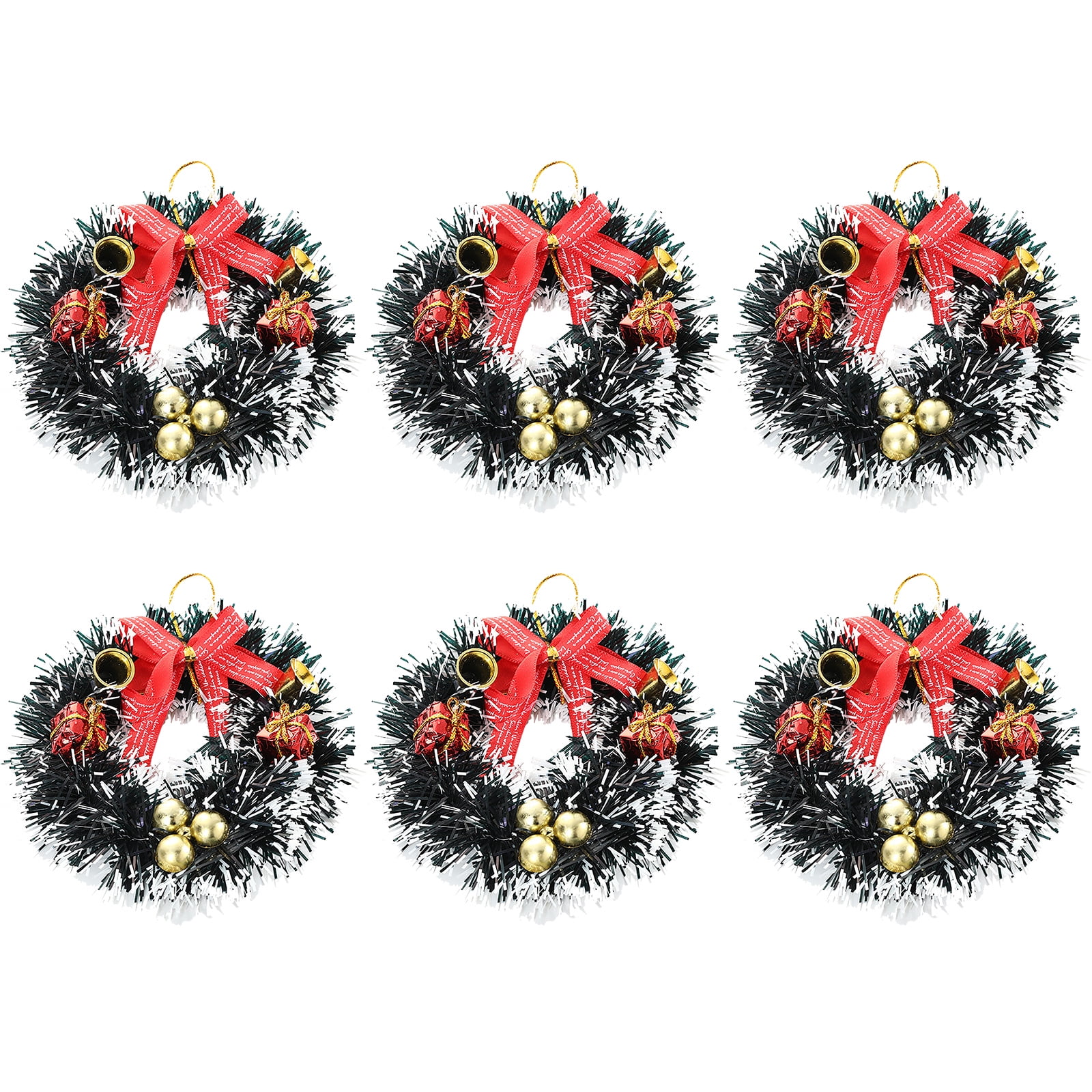 GadgetVLot Christmas Tree Garland Candle Garlands Wreath 6Pcs 12Cm ...
