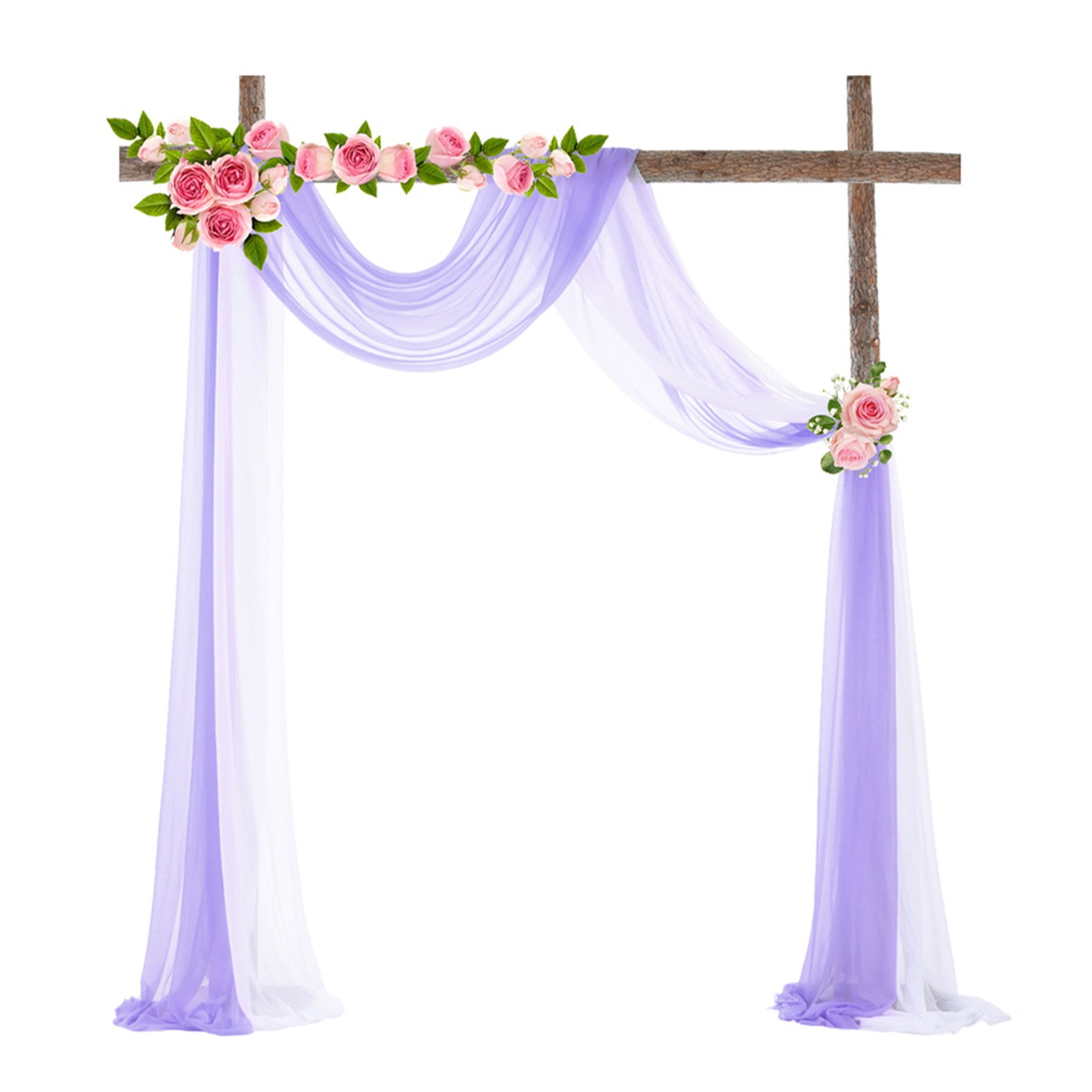 GadgetVLot Outdoor Wedding Decoration Wedding Arch Fabric Drapery Veil ...