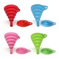 Gadgetime USA 4 Pack Collapsible Silicone Funnels – Compact, Space ...