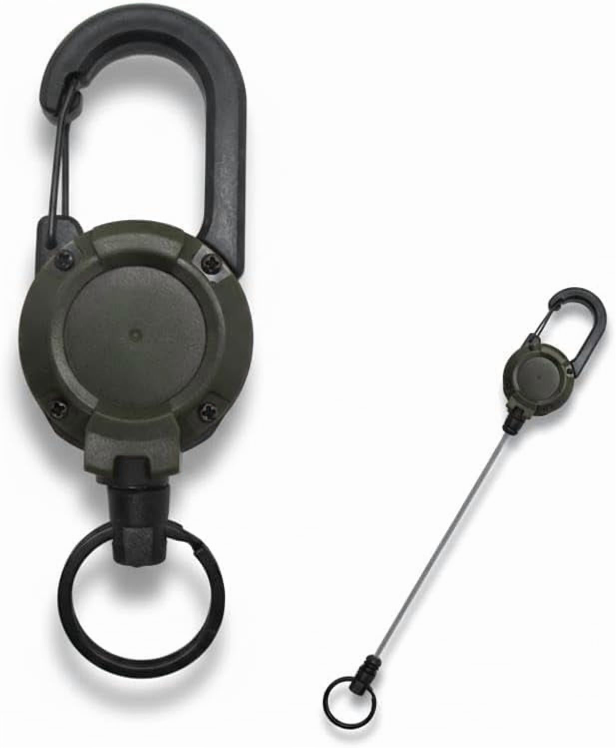 Gadgetime USA Heavy-Duty Retractable Key Reel with Carabiner – 20-Inch ...