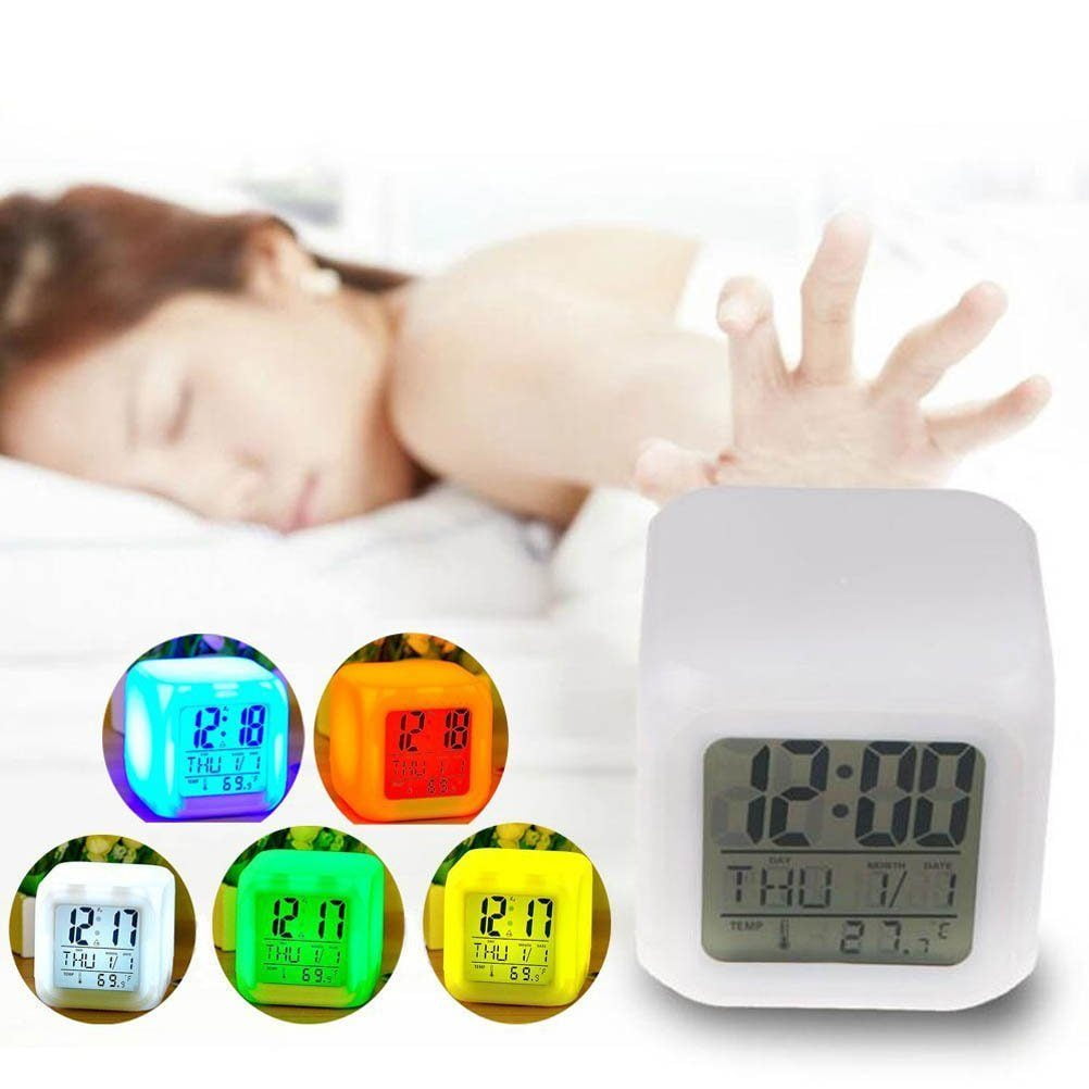 Gadgets Alarm clock Luminous LED alarm clock with calendar, time and ...