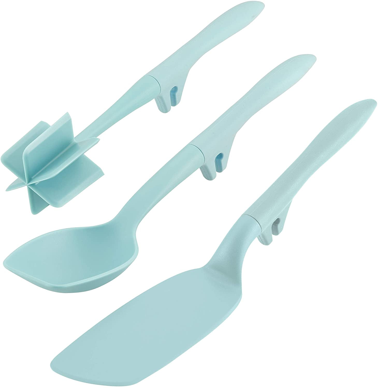 Gadgets Lazy Crush Chop, Flexi , Scraping Spoon Set / Cooking Utensils ...