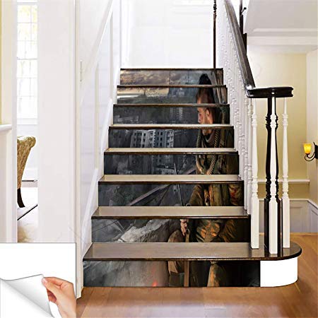 Gadgets Wrap Printed STALKER1 Steps Sticker Removable Stair Sticker ...