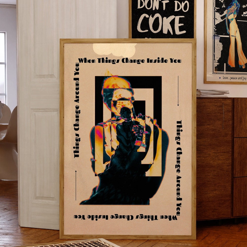 Gadient Art, 70S Art, Spiritual Gift, Aura Print, Psychedelic Poster ...