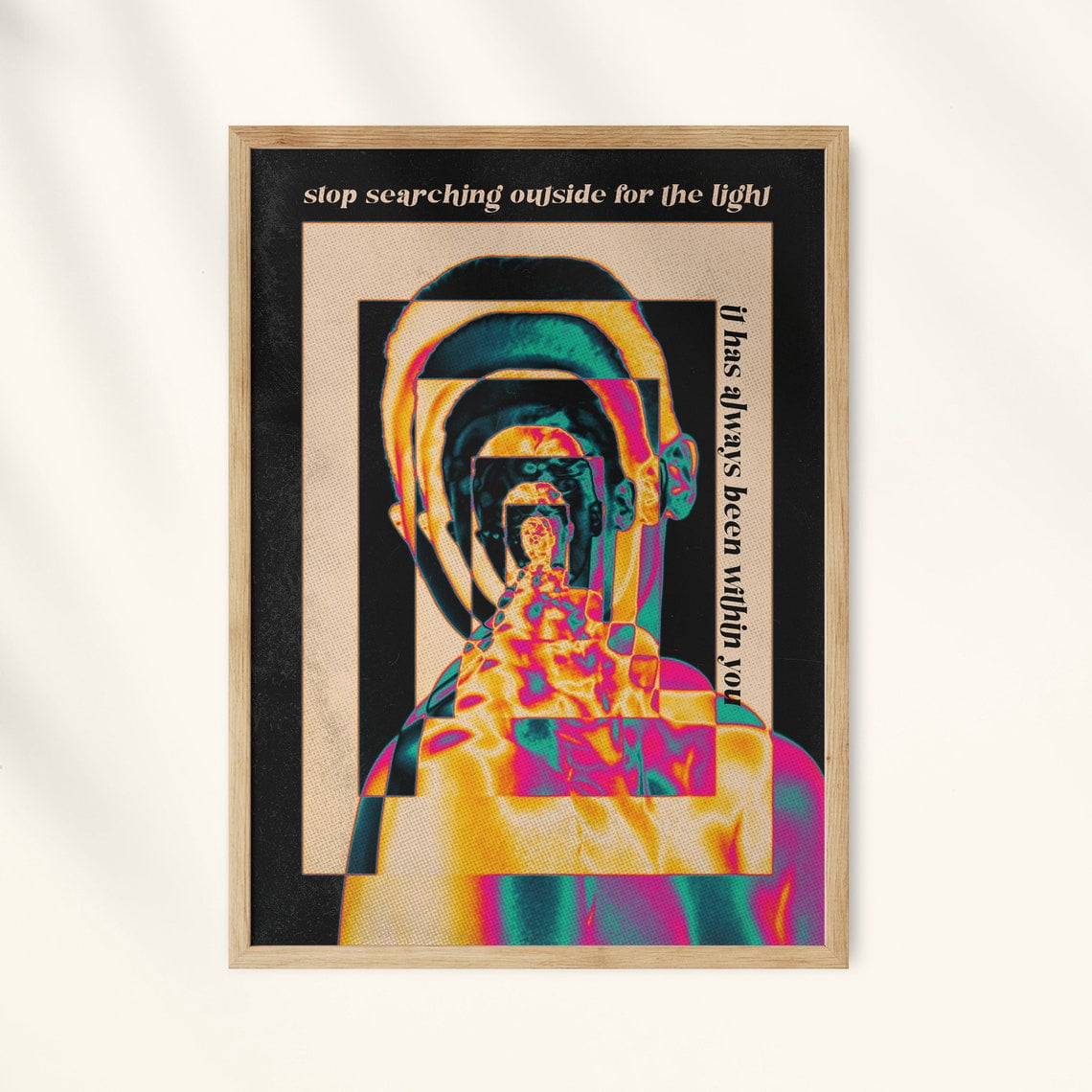 Gadient Art, 70S Art, Spiritual Gift, Aura Print, Psychedelic Poster ...