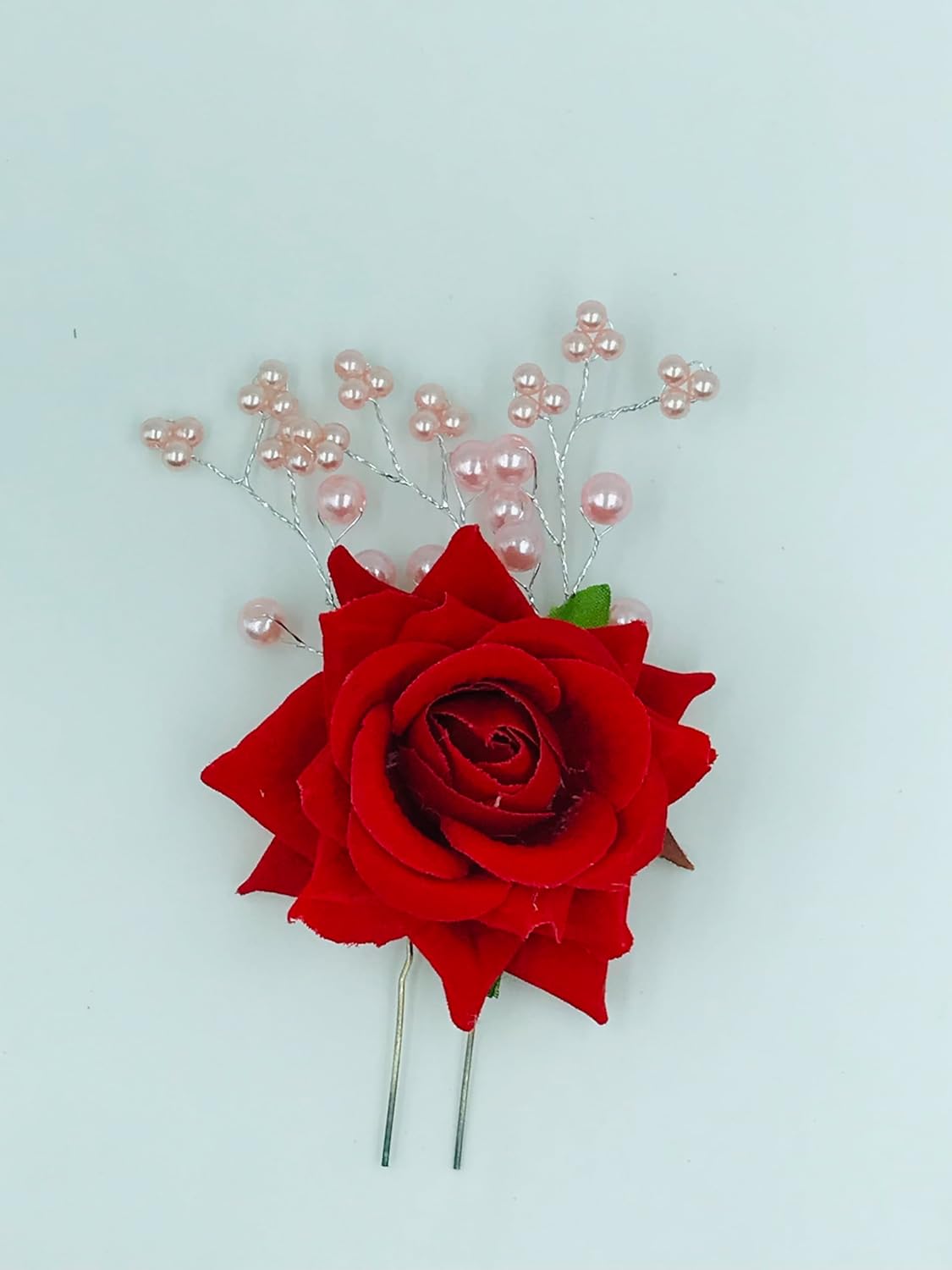 Gadinfashion Handmade Hair Flower Pin Juda Pin Side Comb Clips Rose ...