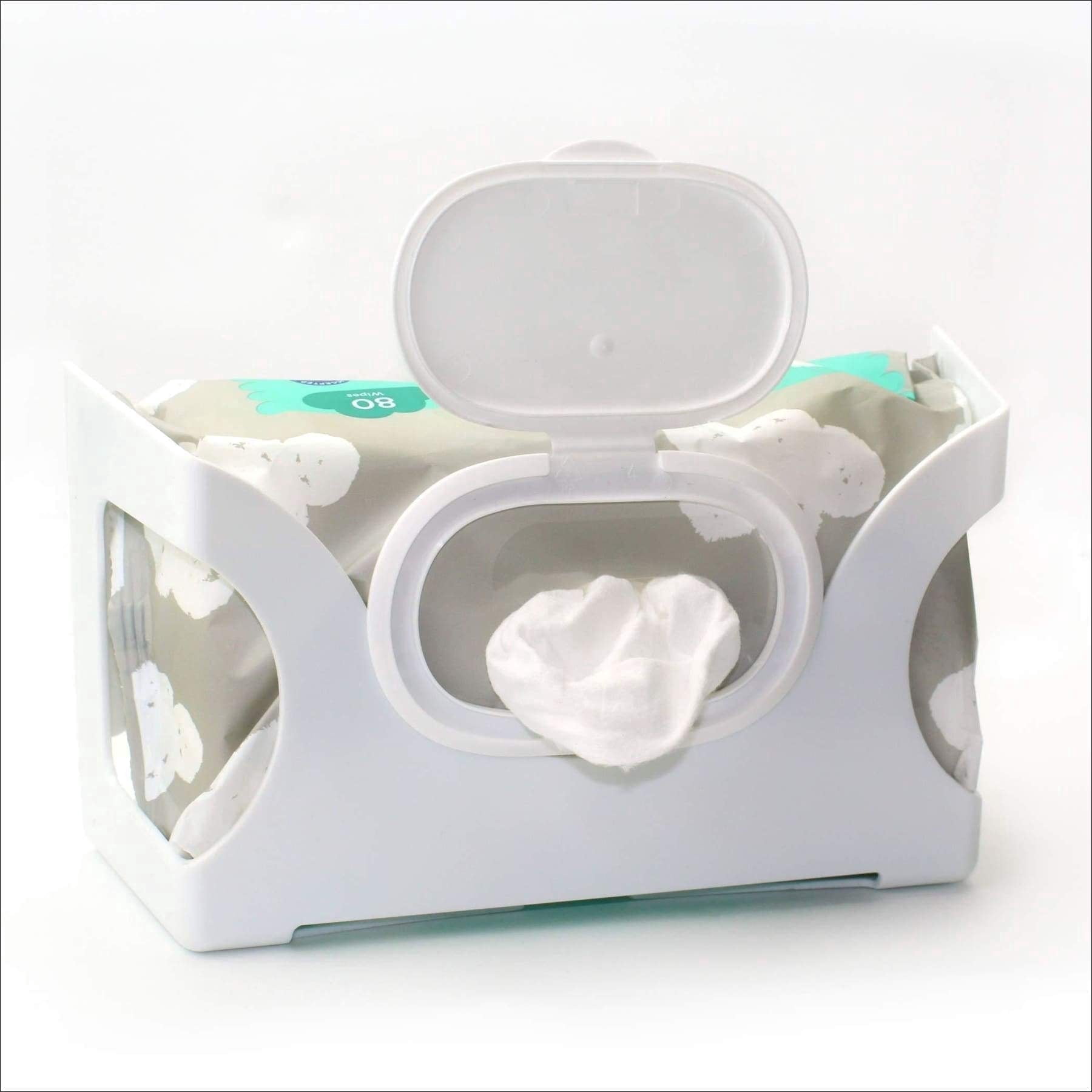 Gadjit Wet Wipes-Baby Wipes Wall Dispenser -White | Mounts on a Wall ...