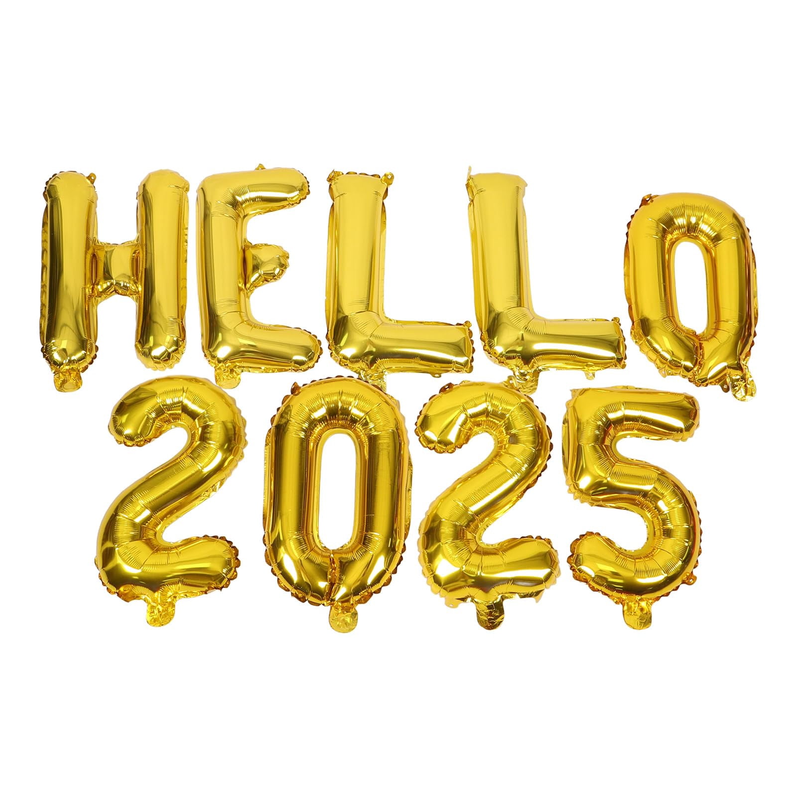Gadpiparty 2025 Balloons 16 Inch HELLO 2025 Balloon Set Gold Happy New ...