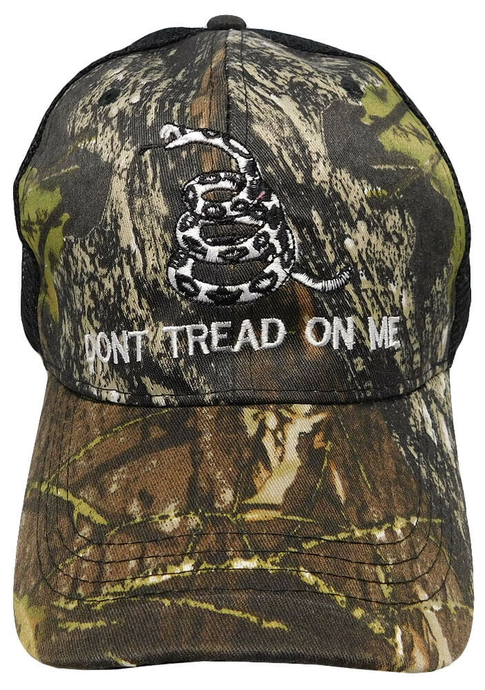Gadsden Don't Tread On Me Real Tree Camouflage Camo Mesh Embroidered ...