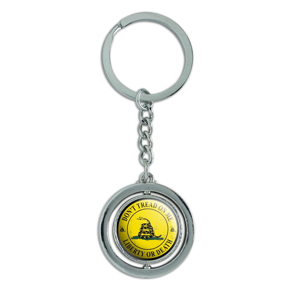 Gadsden Don't Tread on Me Liberty or Death Spinning Circle Metal ...