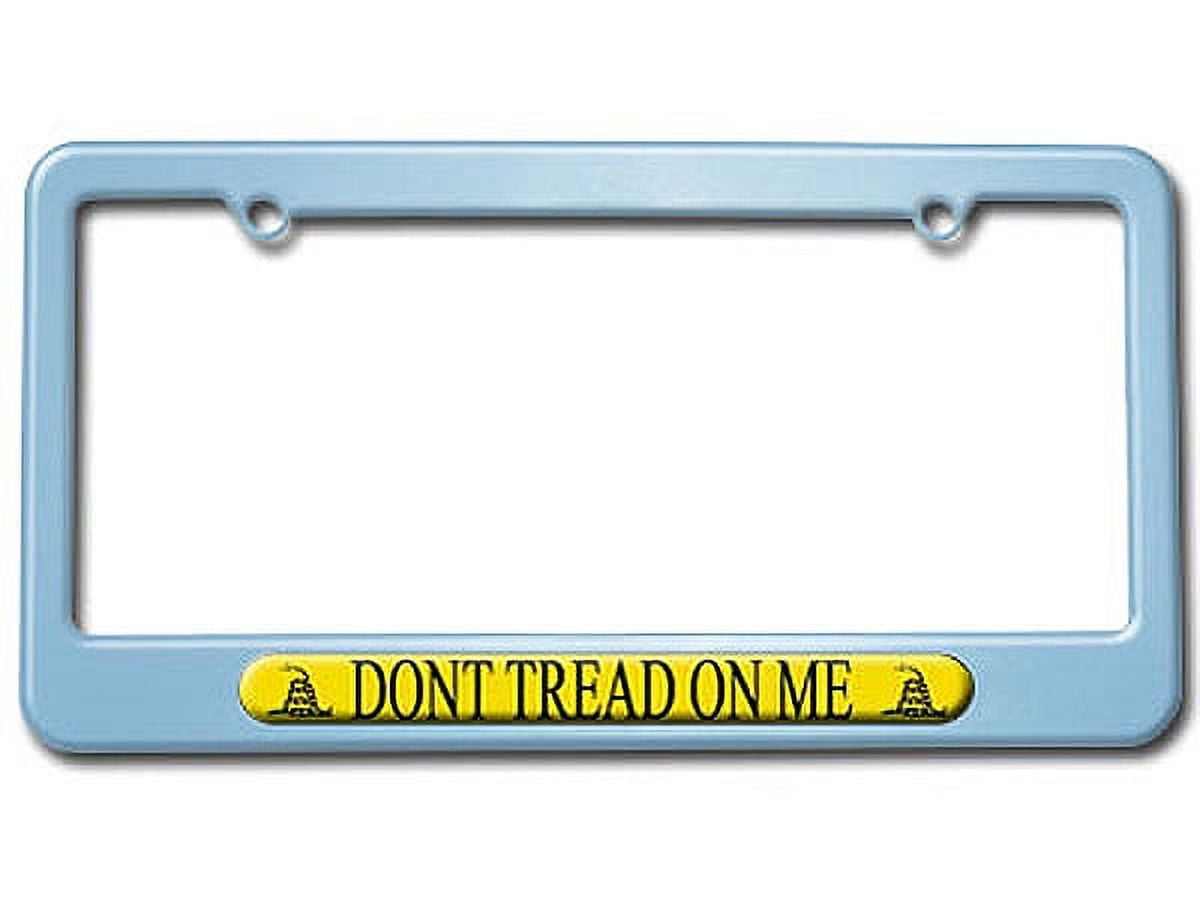 Gadsden Flag Don't Tread on Me License Plate Frame - Walmart.com