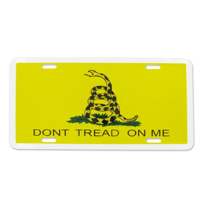 Gadsden License Plate - Dont Tread On Me - Walmart.com