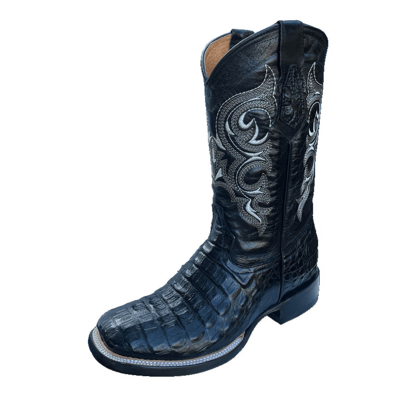 GadwallAR Men's Exotic Pattern Western Cowboy Square Toe Boots in ...