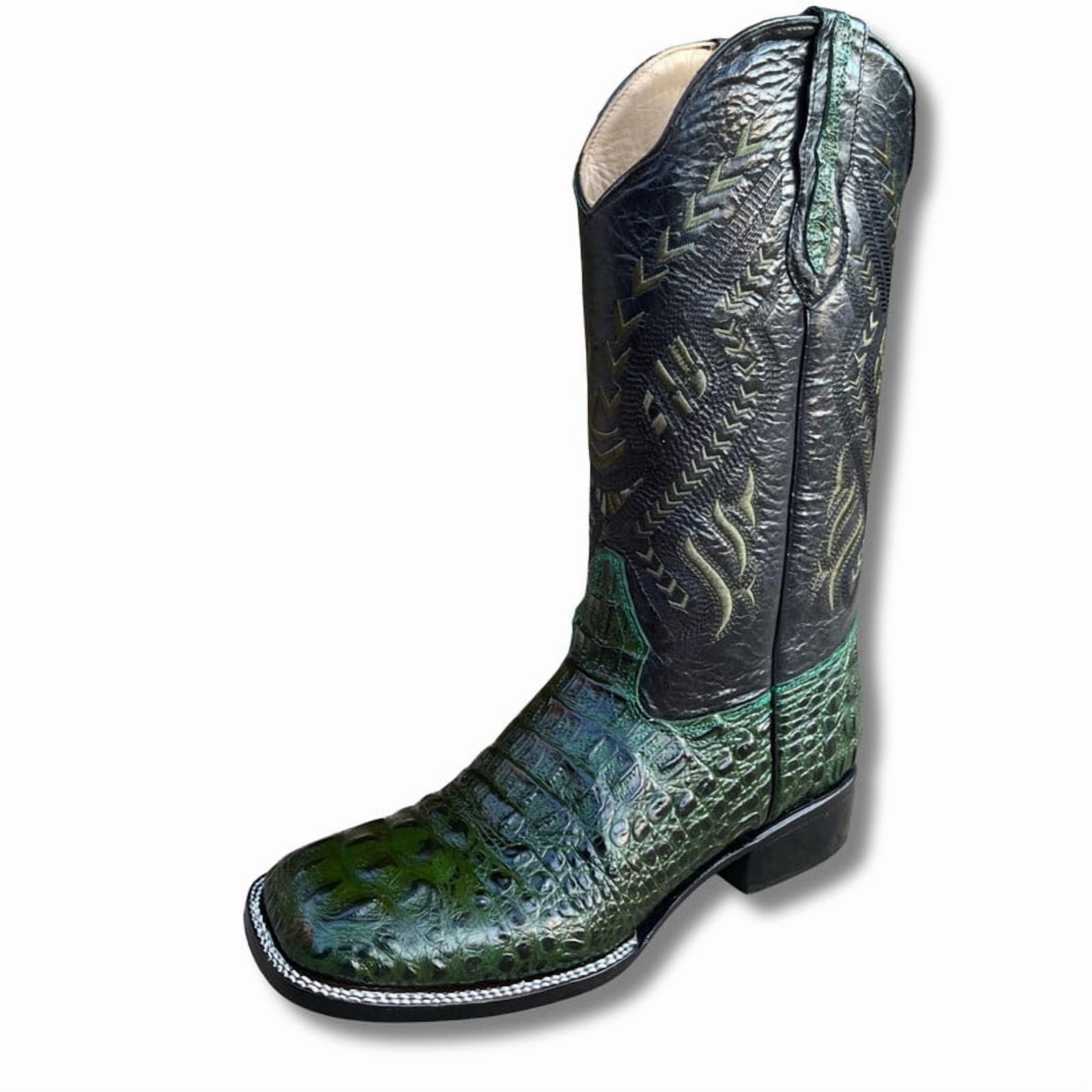 GadwallAR Men's Alex Exotic Western Cowboy Boots-Squre Toe Pull On ...