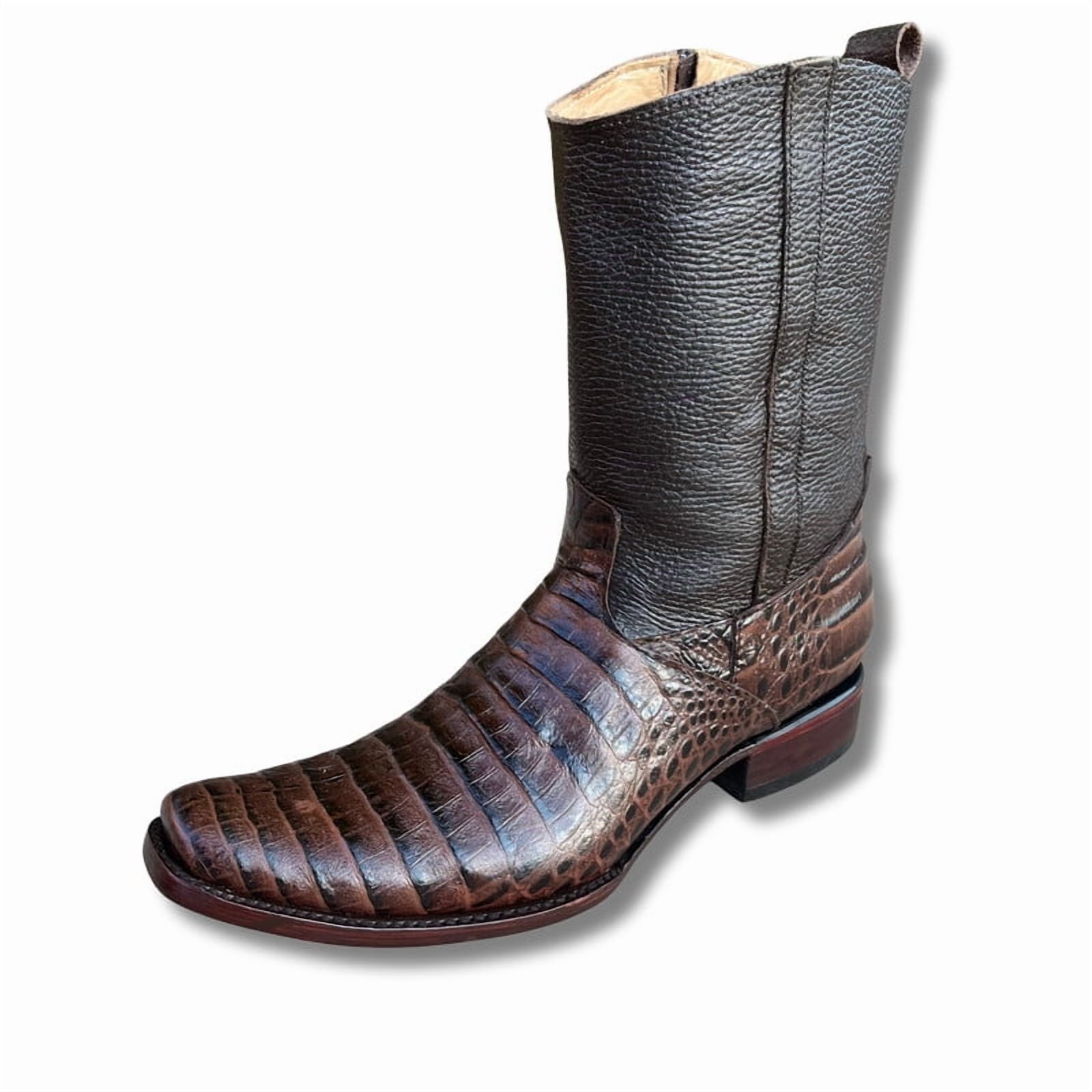 GadwallAR Men's Exotic Pattern Western Cowboy Square Toe Boots in ...