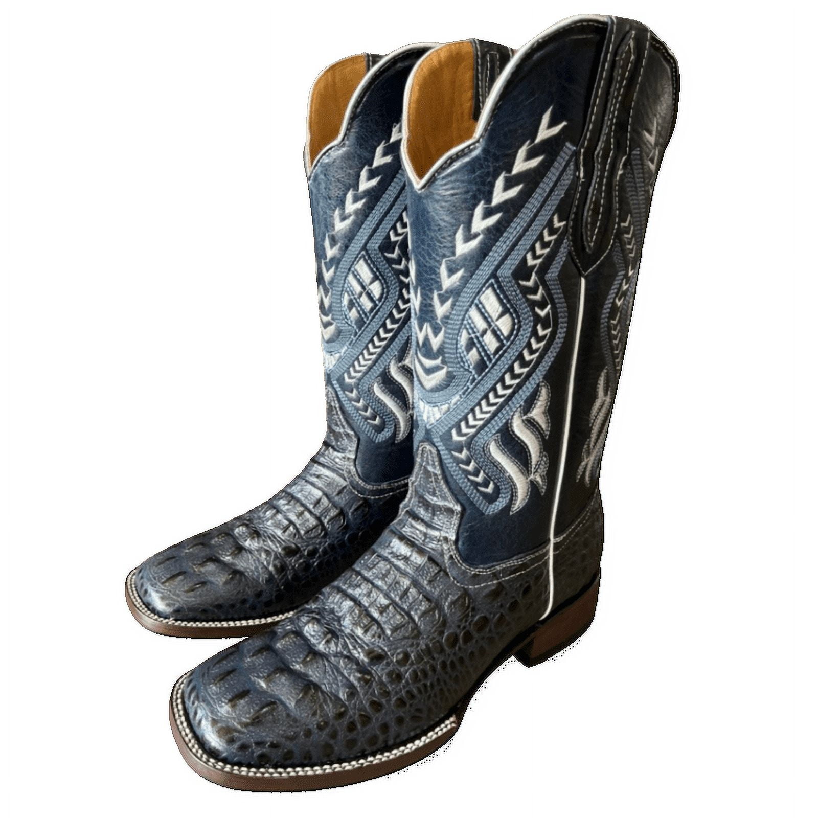 GadwallAR Men's Alex Exotic Western Cowboy Boots-Squre Toe Pull On ...