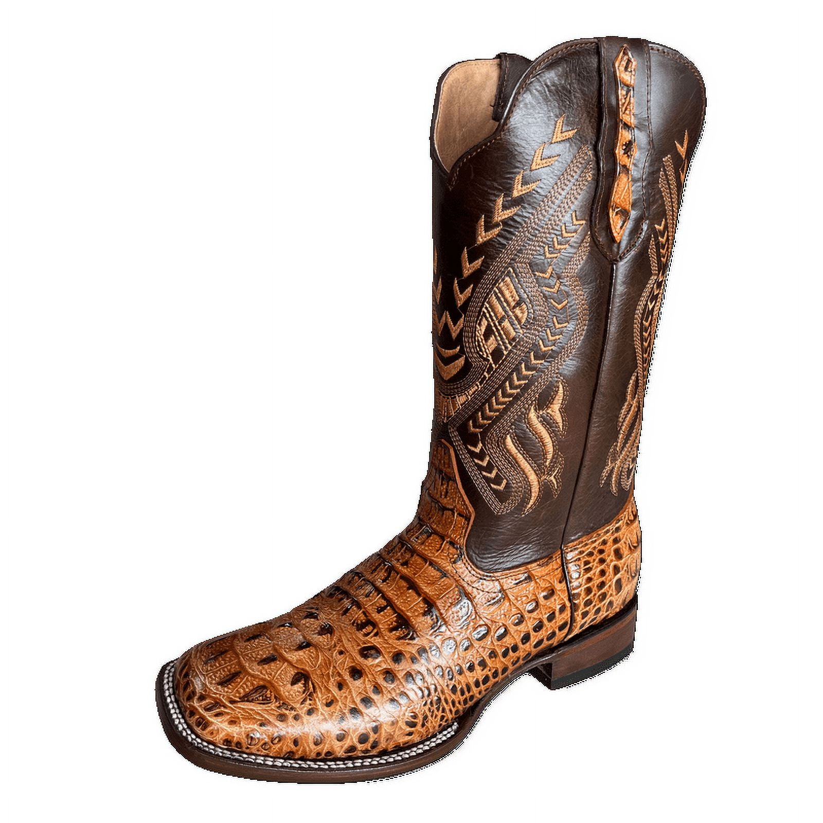 GadwallAR Men's Exotic Pattern Western Cowboy Square Toe Boots in ...