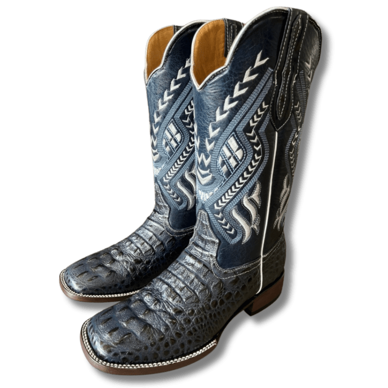 GadwallAR Men's Exotic Pattern Western Cowboy Square Toe Boots in ...