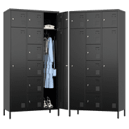 "Fesbos Tall Bedroom Dorm Lock Furniture, 71"" Metal Storage Locker for ...