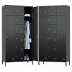 SOLAURA 9-Door Steel Locker Storage Cabinet with Locking Combination ...