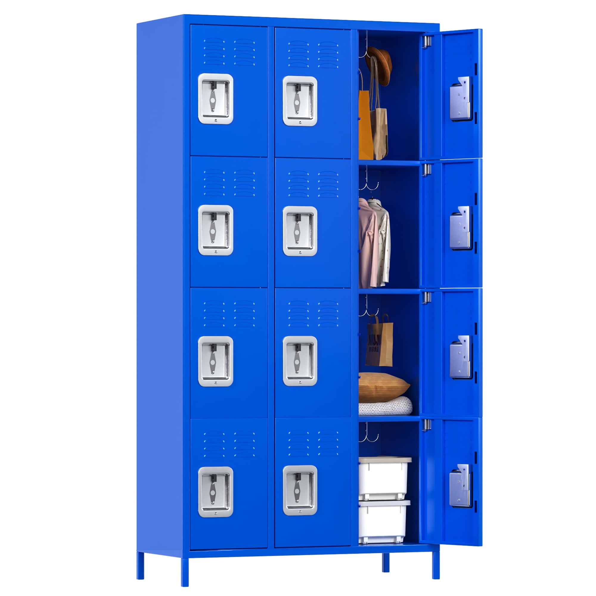 Gaeanet Metal Locker for School Office Gym Bedroom, 12 Doors Steel ...