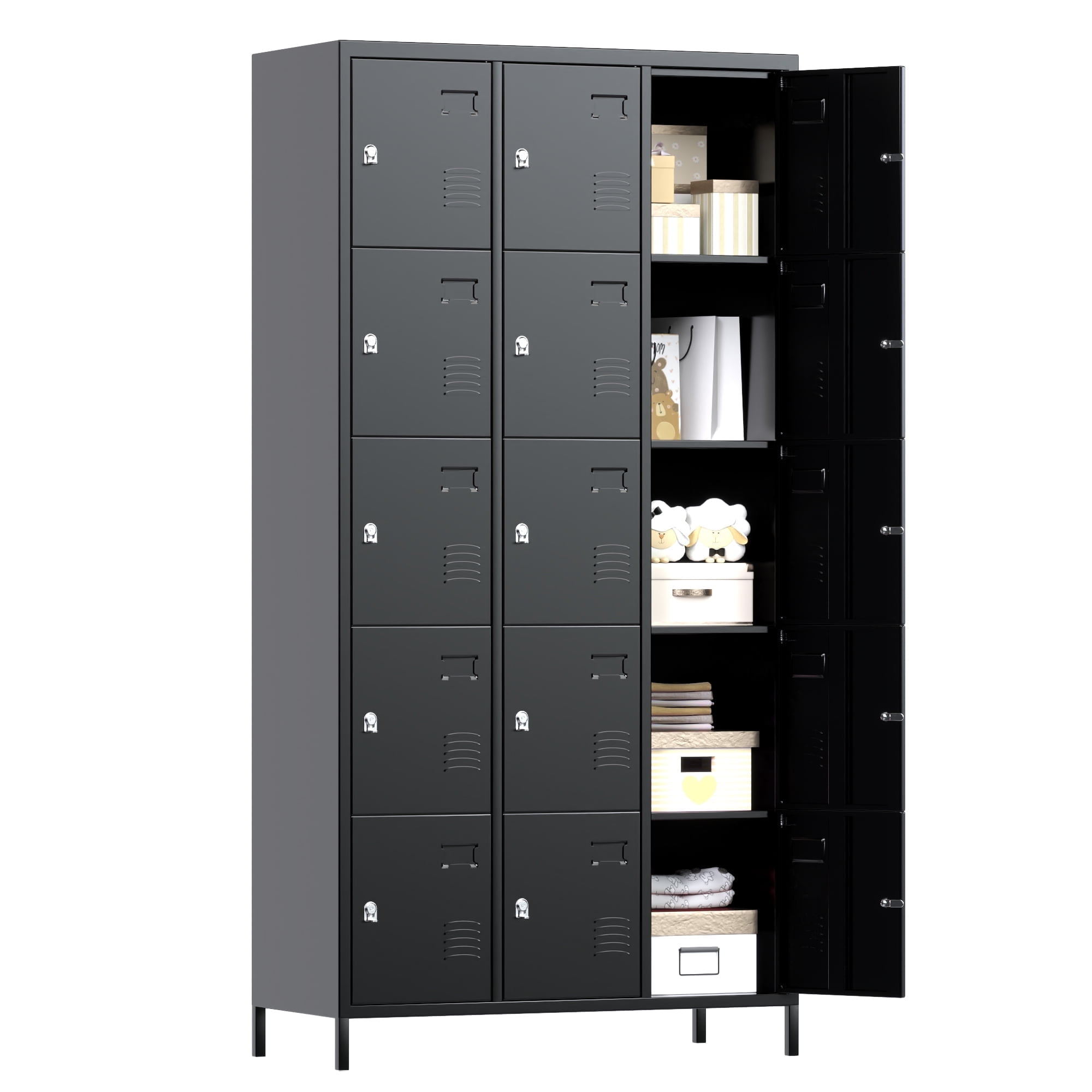 Gaeanet Metal Storage Lockers for Employees, Steel Locker Cabinet with ...
