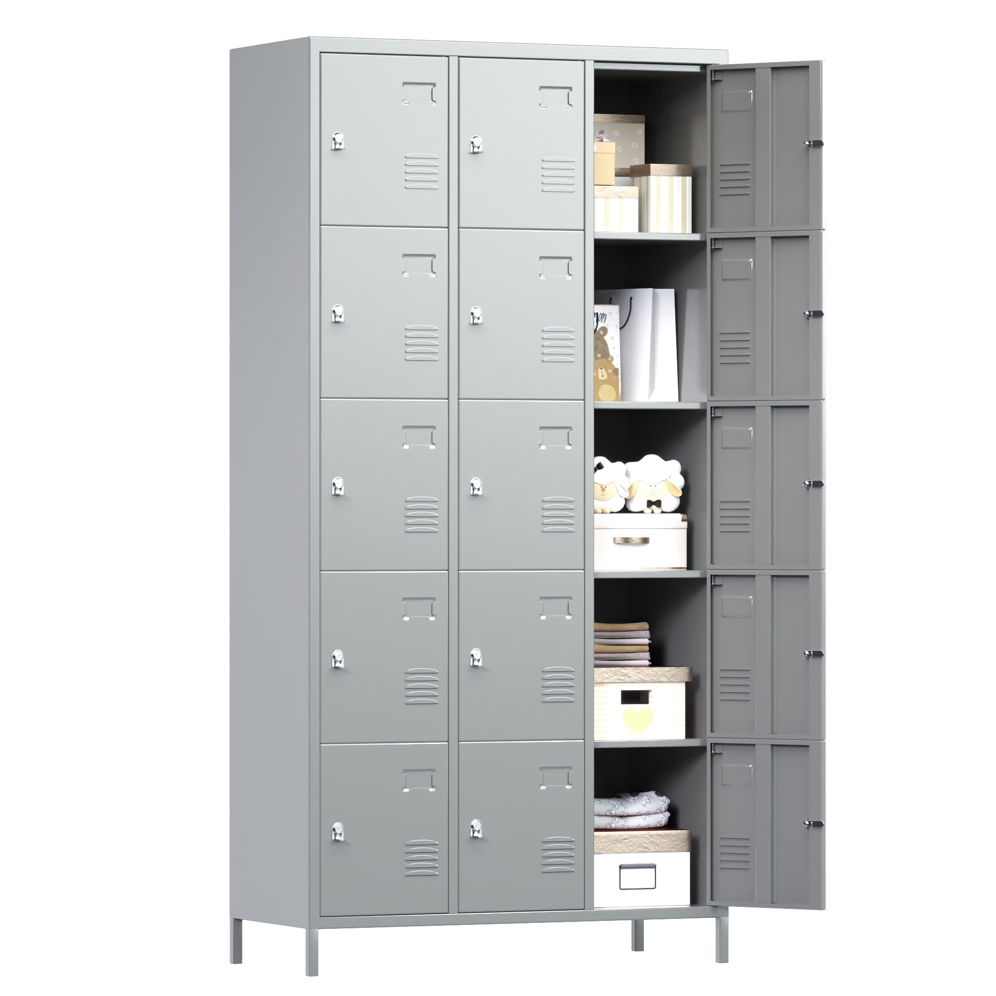 Gaeanet Metal Storage Lockers for Employees, Steel Locker Cabinet with ...