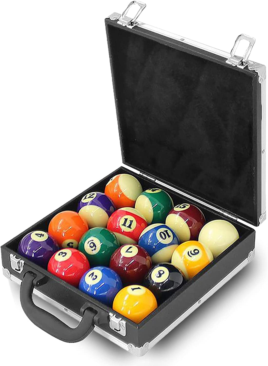 Gaeirt Billiard Balls Storage Box, Pool Balls Set with 16 Holes ...