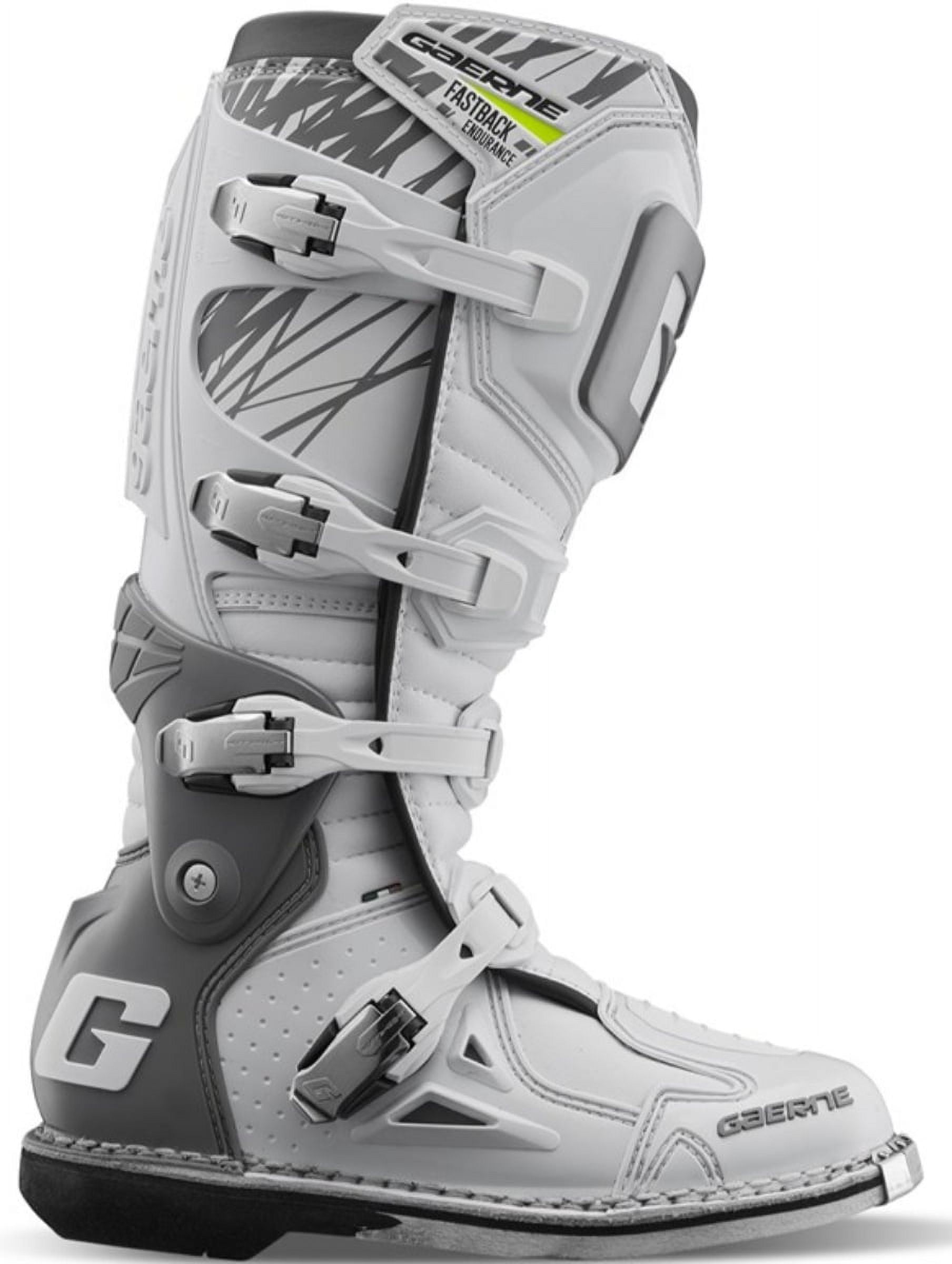 Gaerne Fastback Endurance MX Offroad Boots White/Gray 14 USA - Walmart.com