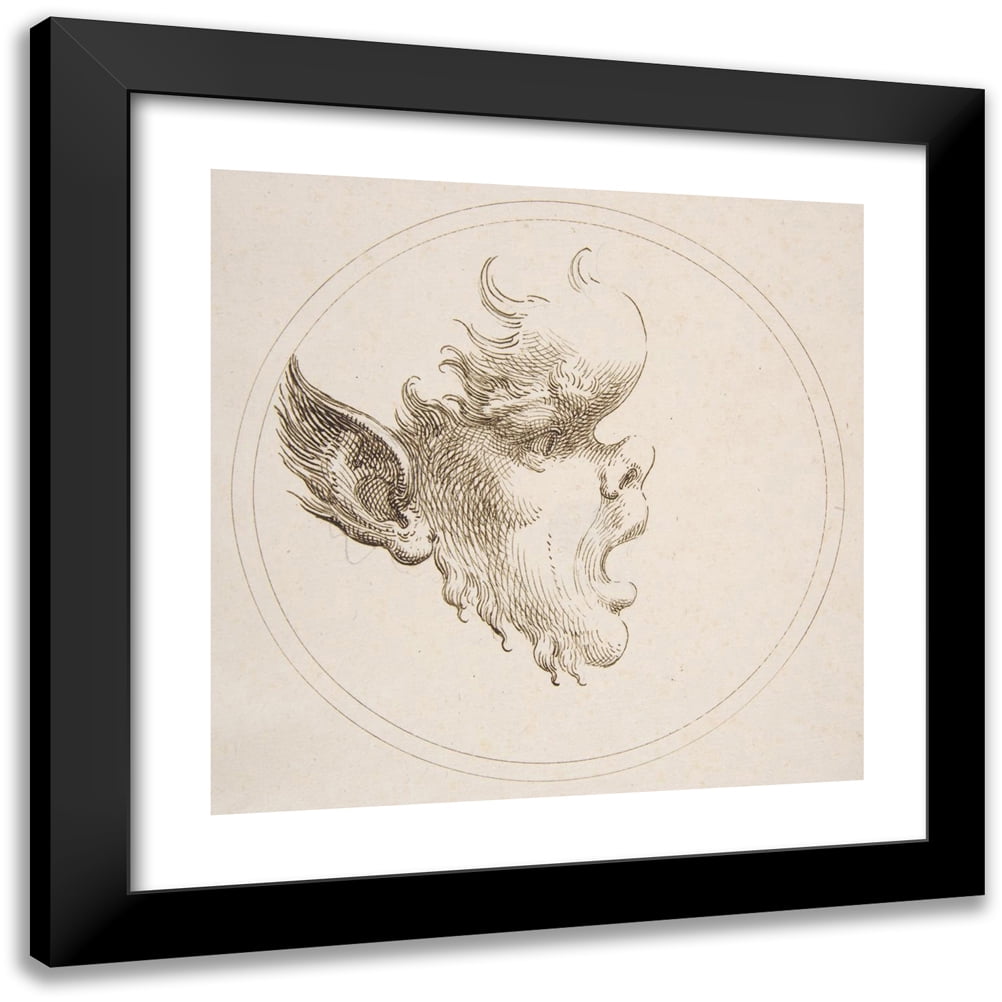 Gaetano Piccini 15x15 Black Modern Framed Museum Art Print Titled ...