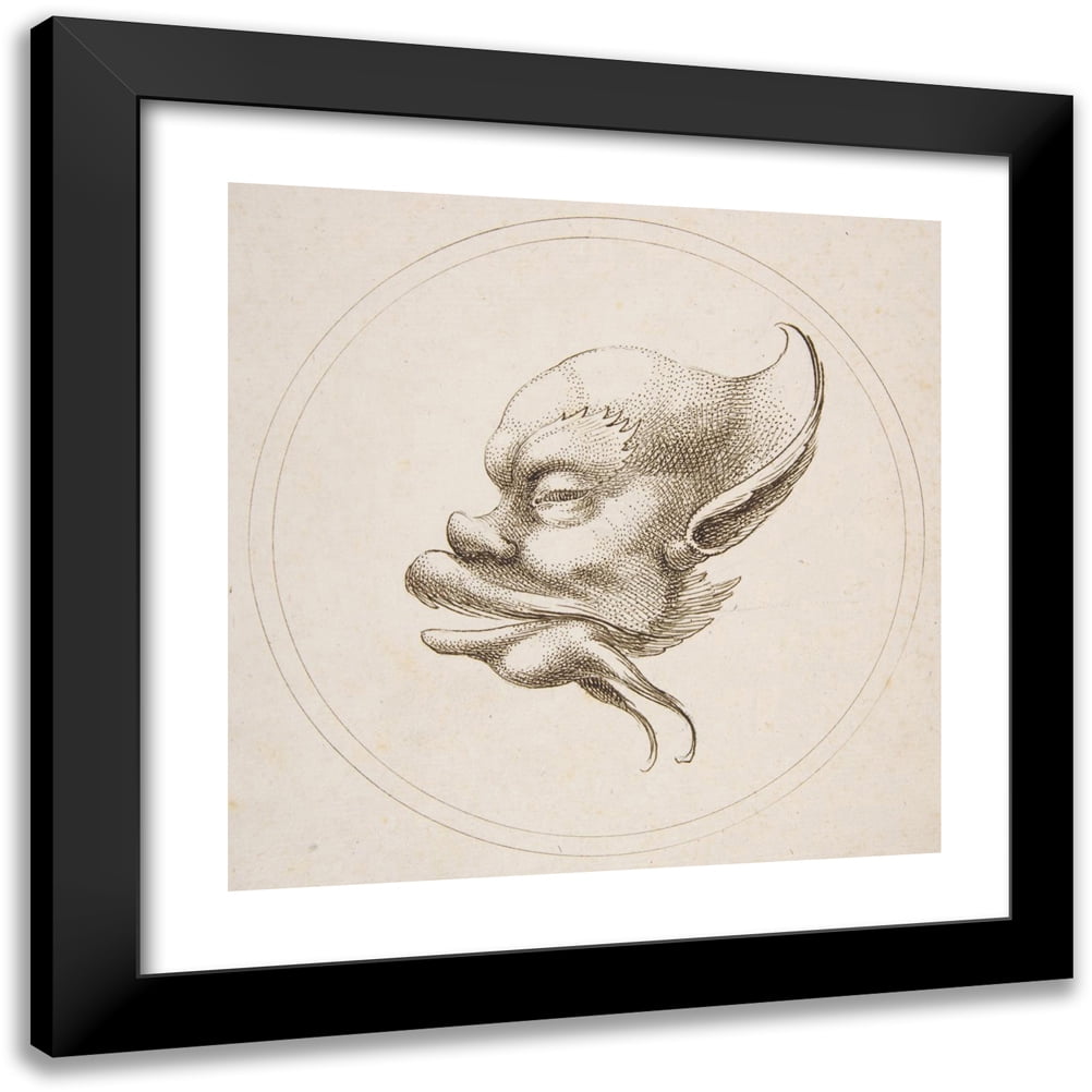 Gaetano Piccini 15x15 Black Modern Framed Museum Art Print Titled ...