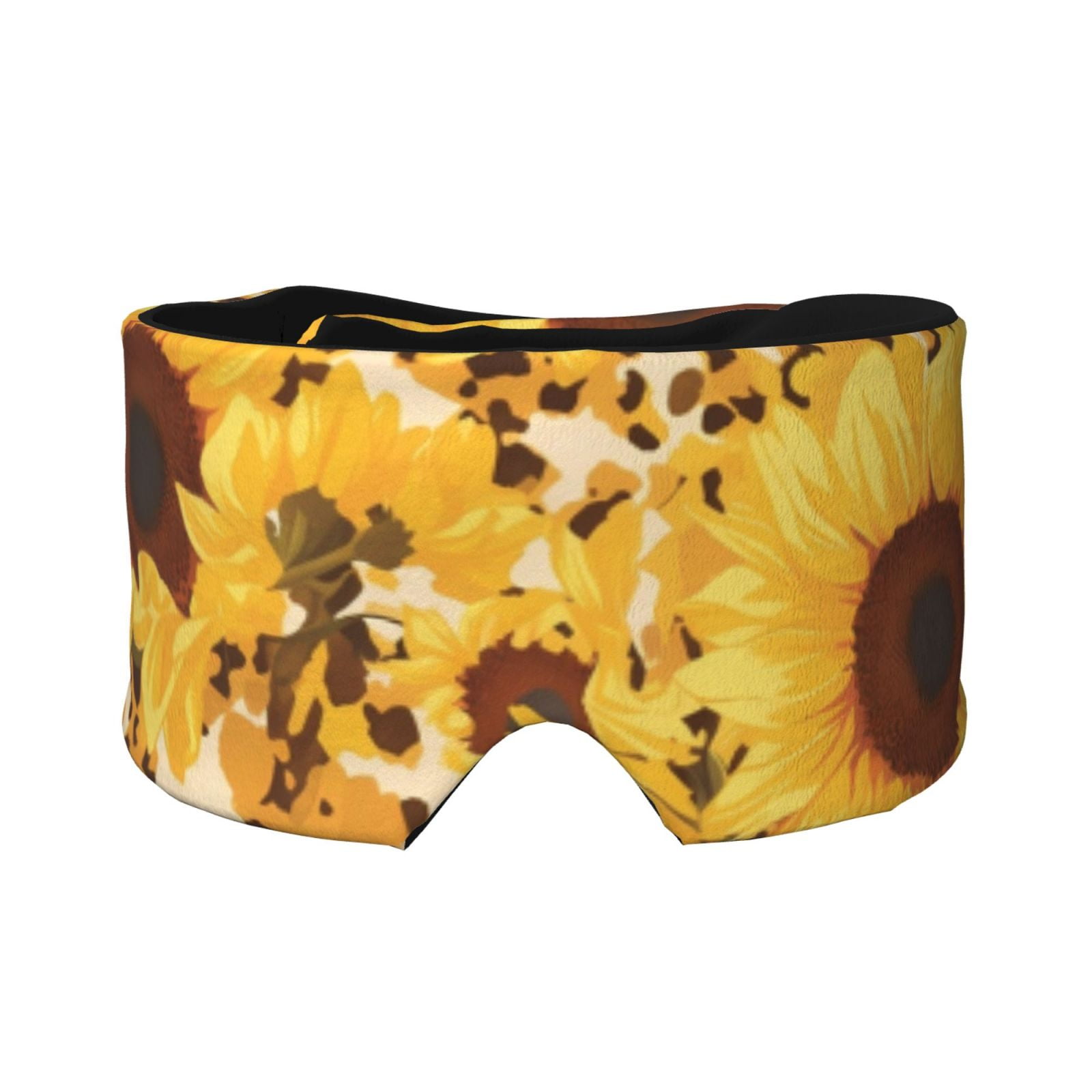 Gaeub Abstract Leopard Print Sunflower Printed Sleep Mask for Men Women ...