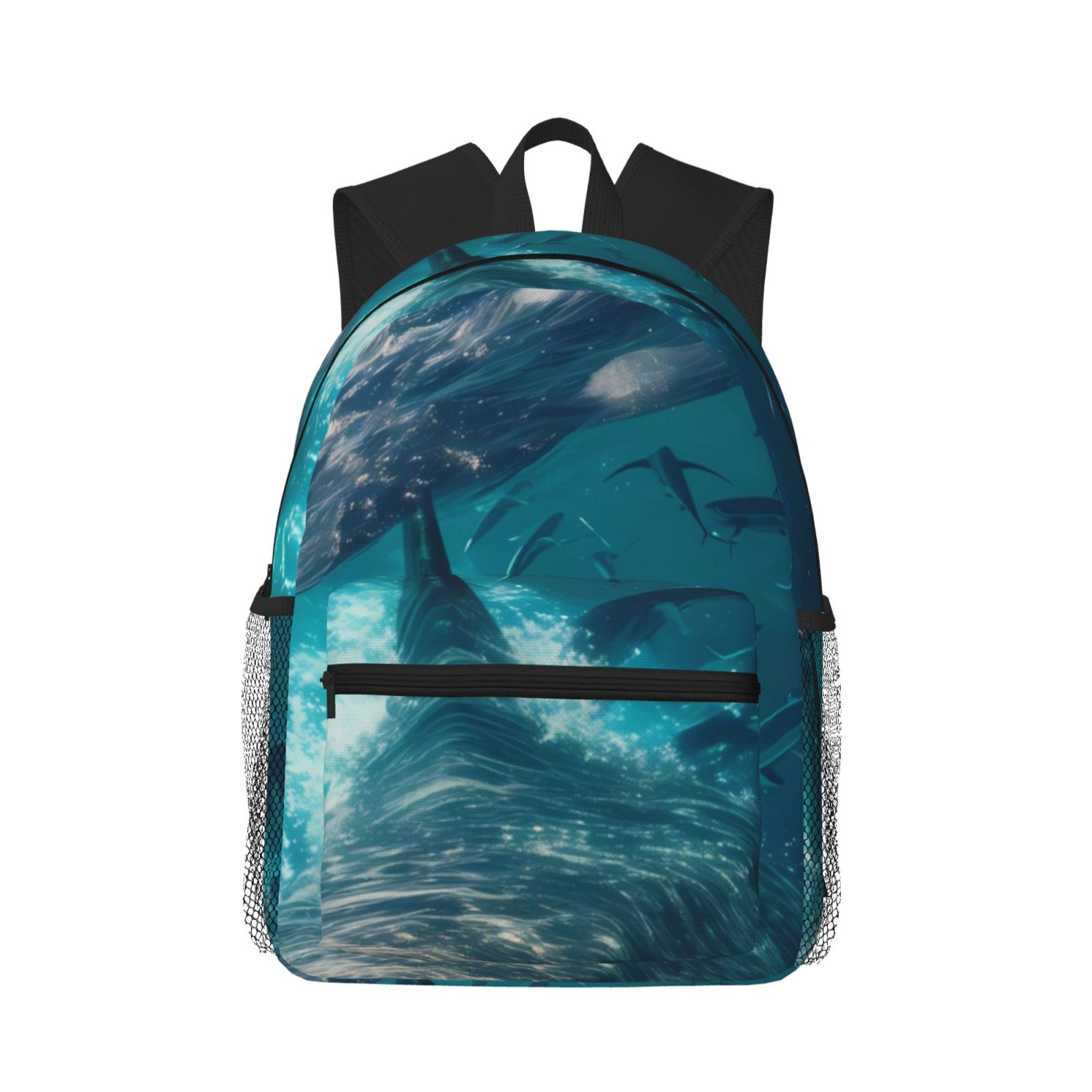 Gaeub Airplane Shark School Backpack Waterproof Bookbag for Men Women ...