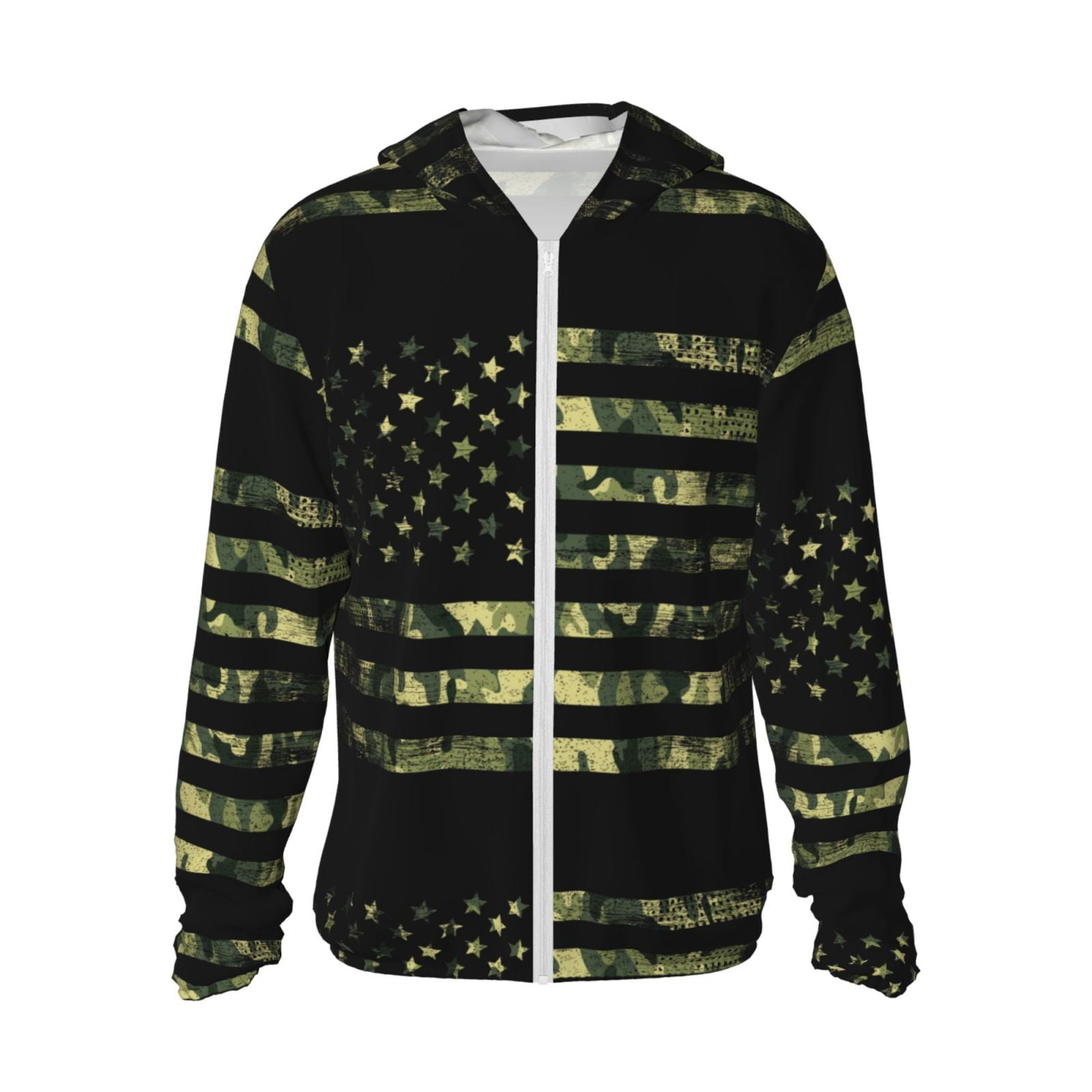 Gaeub American Flag Camo Men's and Women's UPF 50+ Long-Sleeved Sun ...