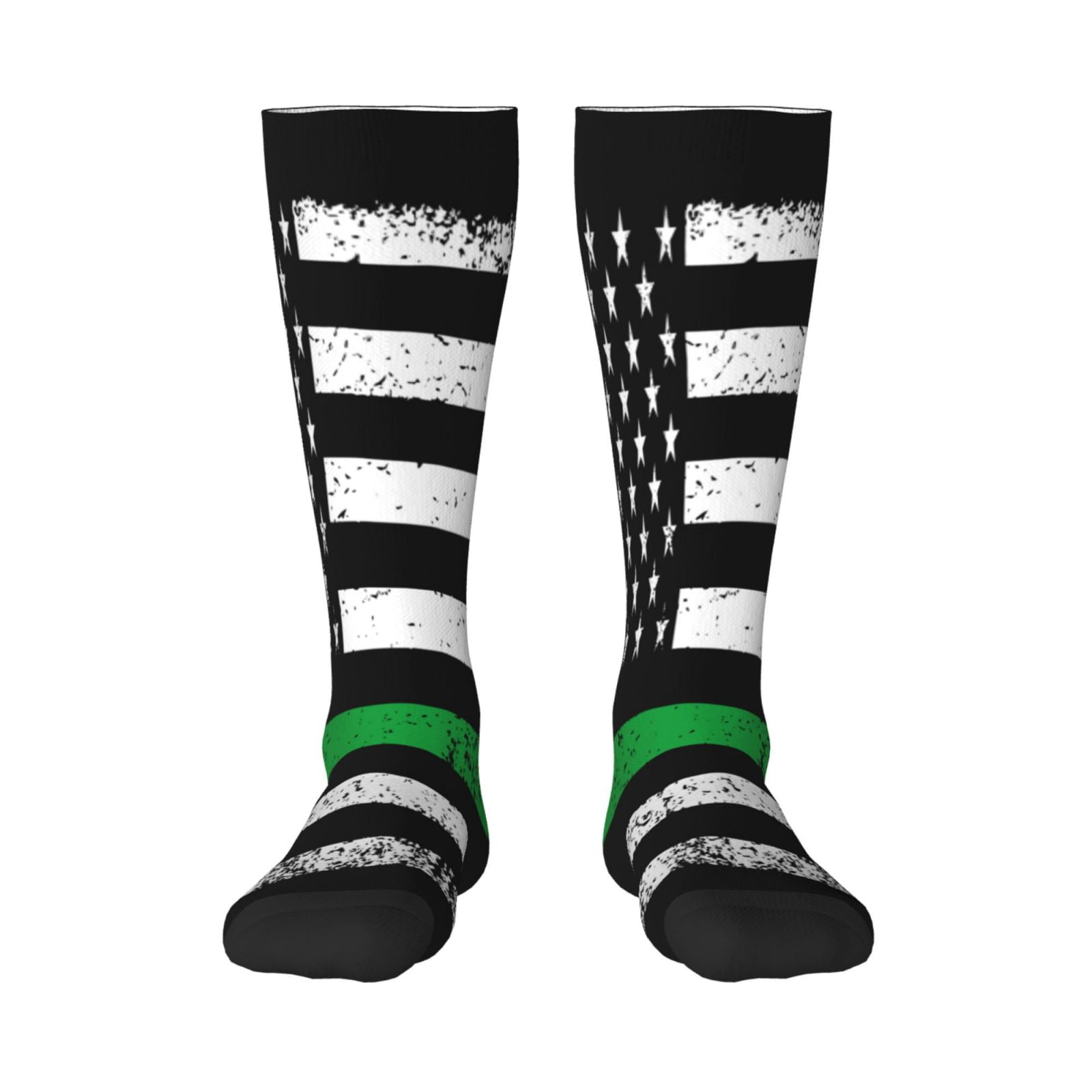 Gaeub American Flag Printed Design Socks Stretchy High Tube Socks for ...