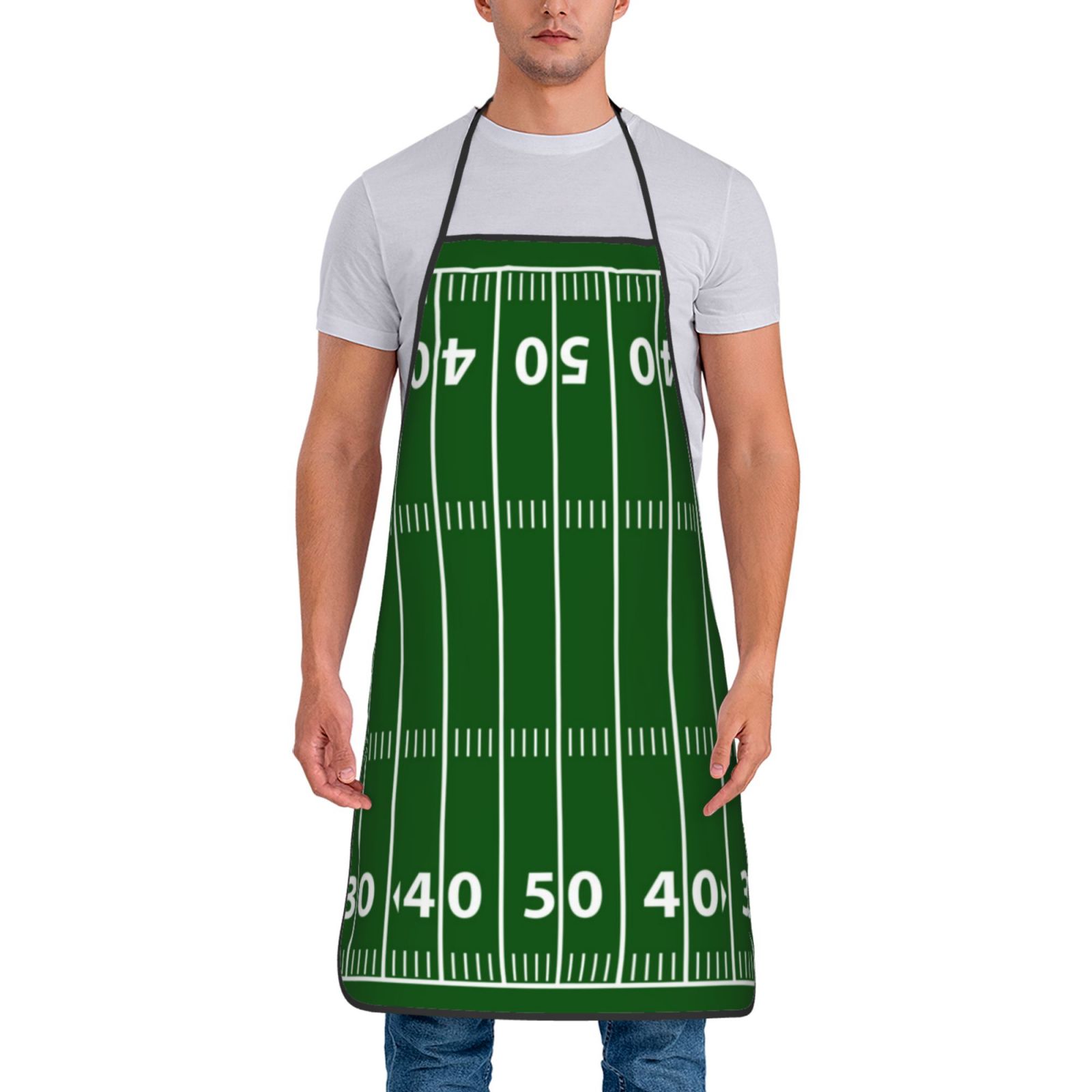 Gaeub American Football Field1 Print Apron for Men and Women,Waterproof ...