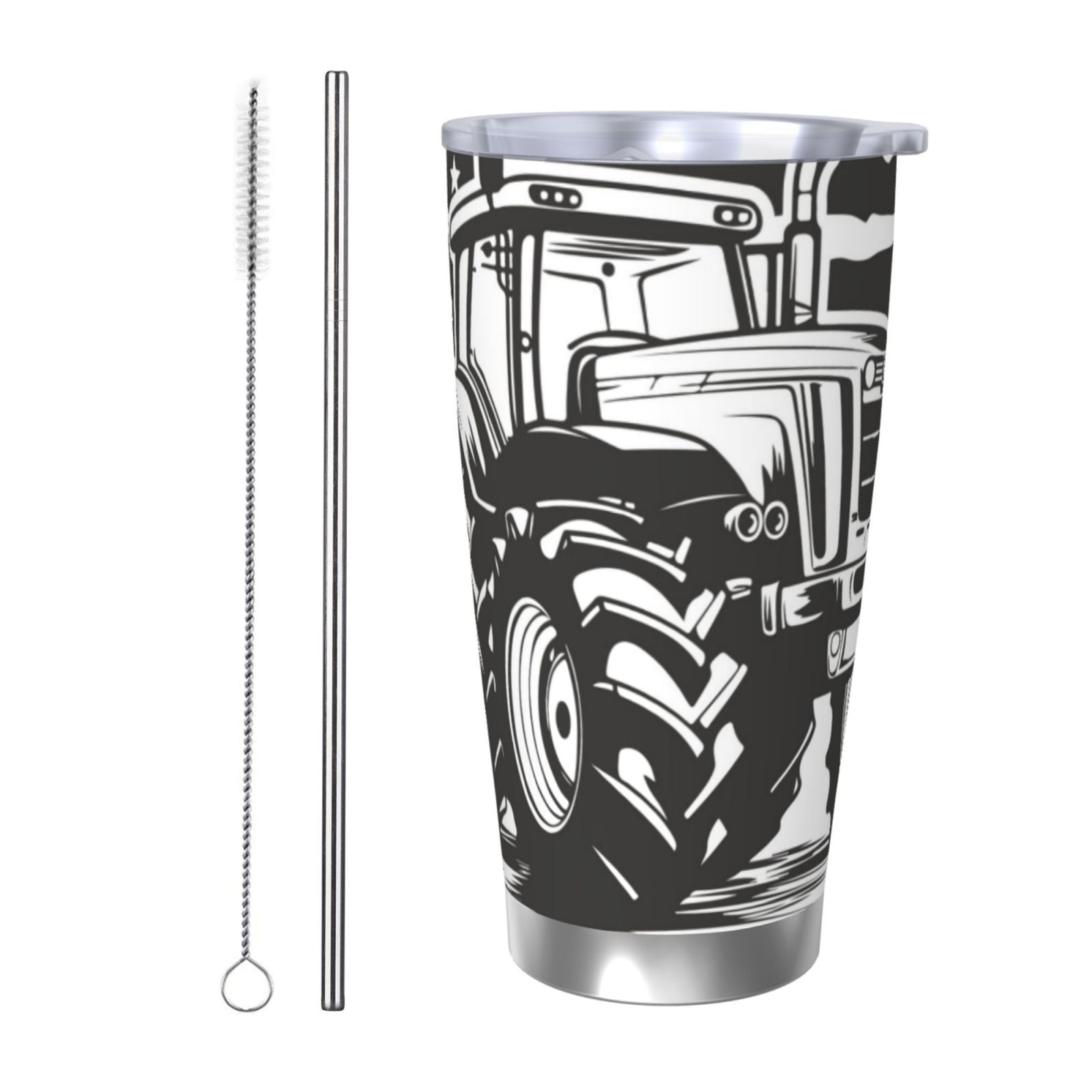 Gaeub American Tractor Print 20-Ounce Stainless Steel Car Cup,Tumblers ...