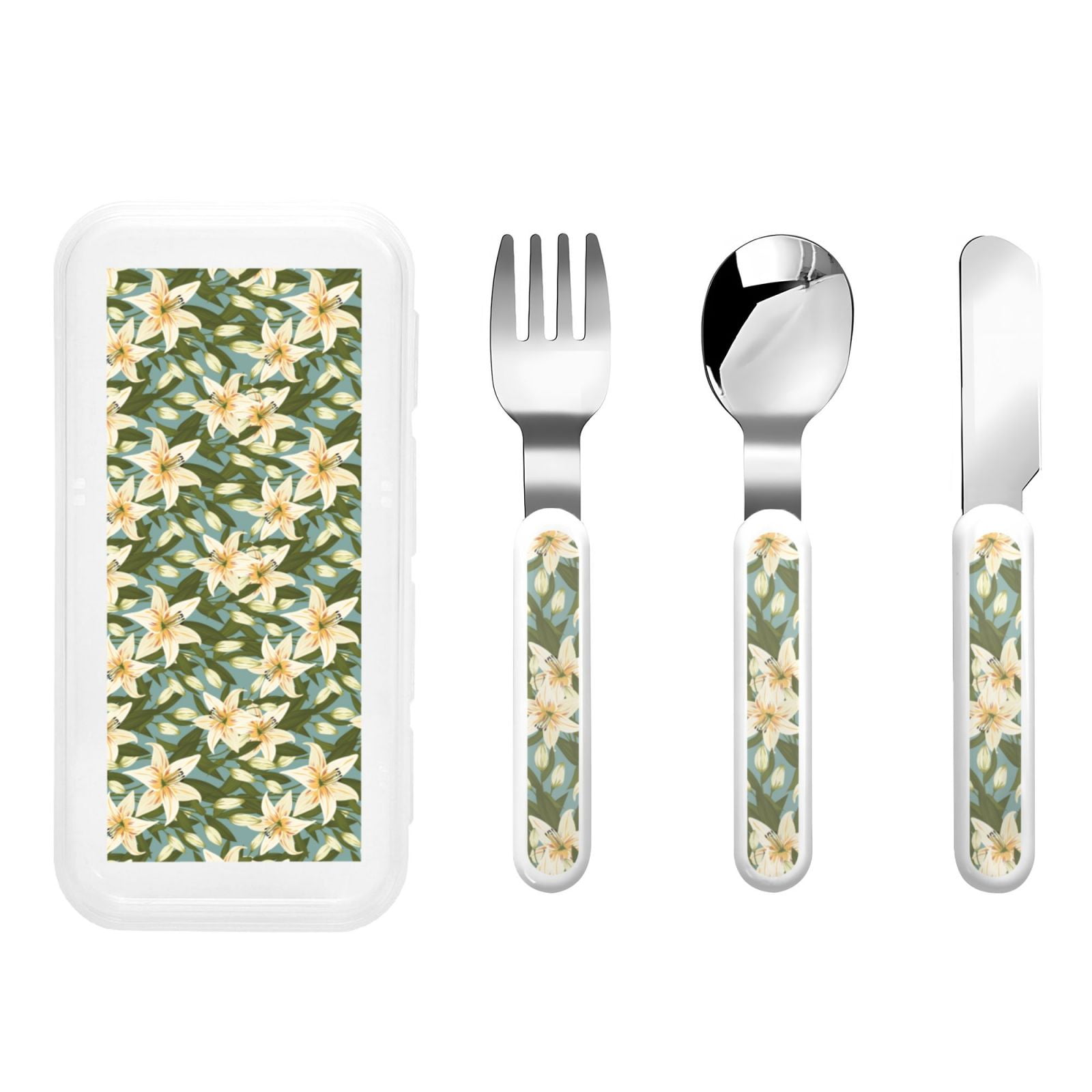 Gaeub Animal Truck Print 3-Piece Children Knife Spoon Fork Set ...