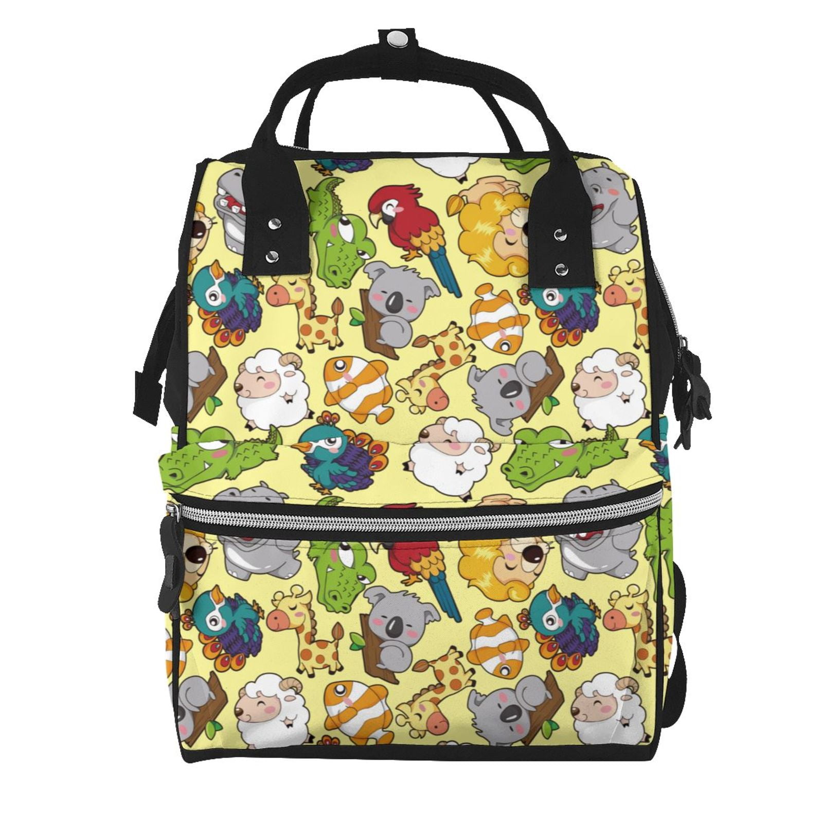 Gaeub Animals Print Mummy Diaper Bag Backpack,Durable Maternity Baby ...