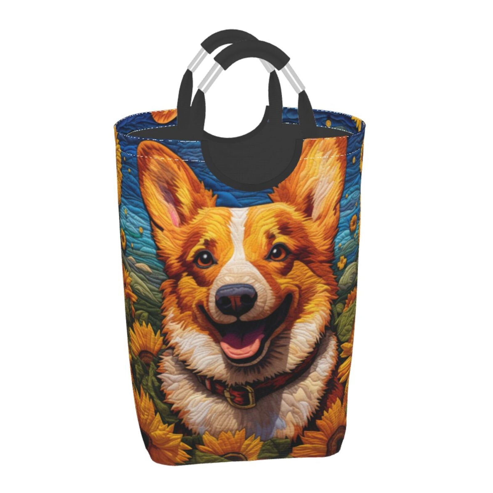 Gaeub Artistic Sunflower Corgi Print 50L Large Laundry Hampers with ...