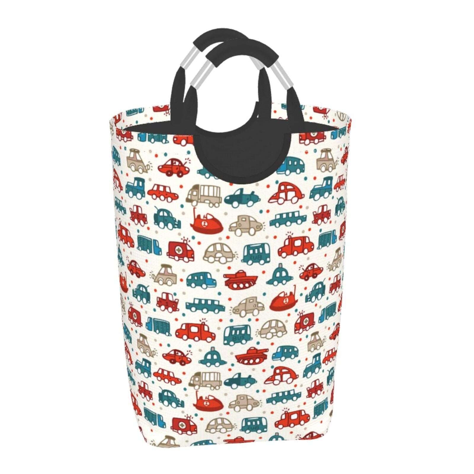 Gaeub Artoon Car Print 50L Large Laundry Hampers with Handles ...