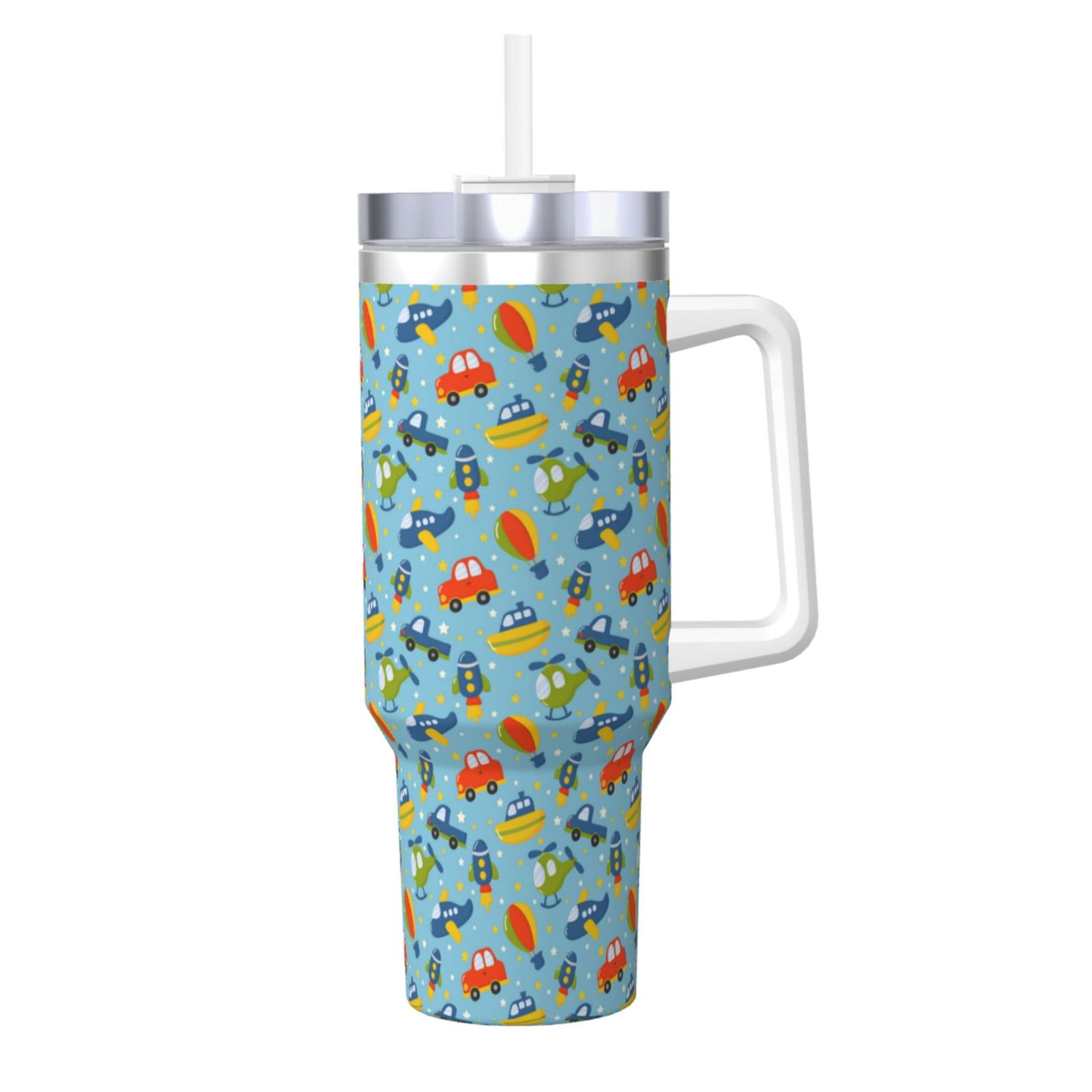 Gaeub Artoon Transport Print Stainless Steel Hot/Cold Coffee Cup,40oz ...