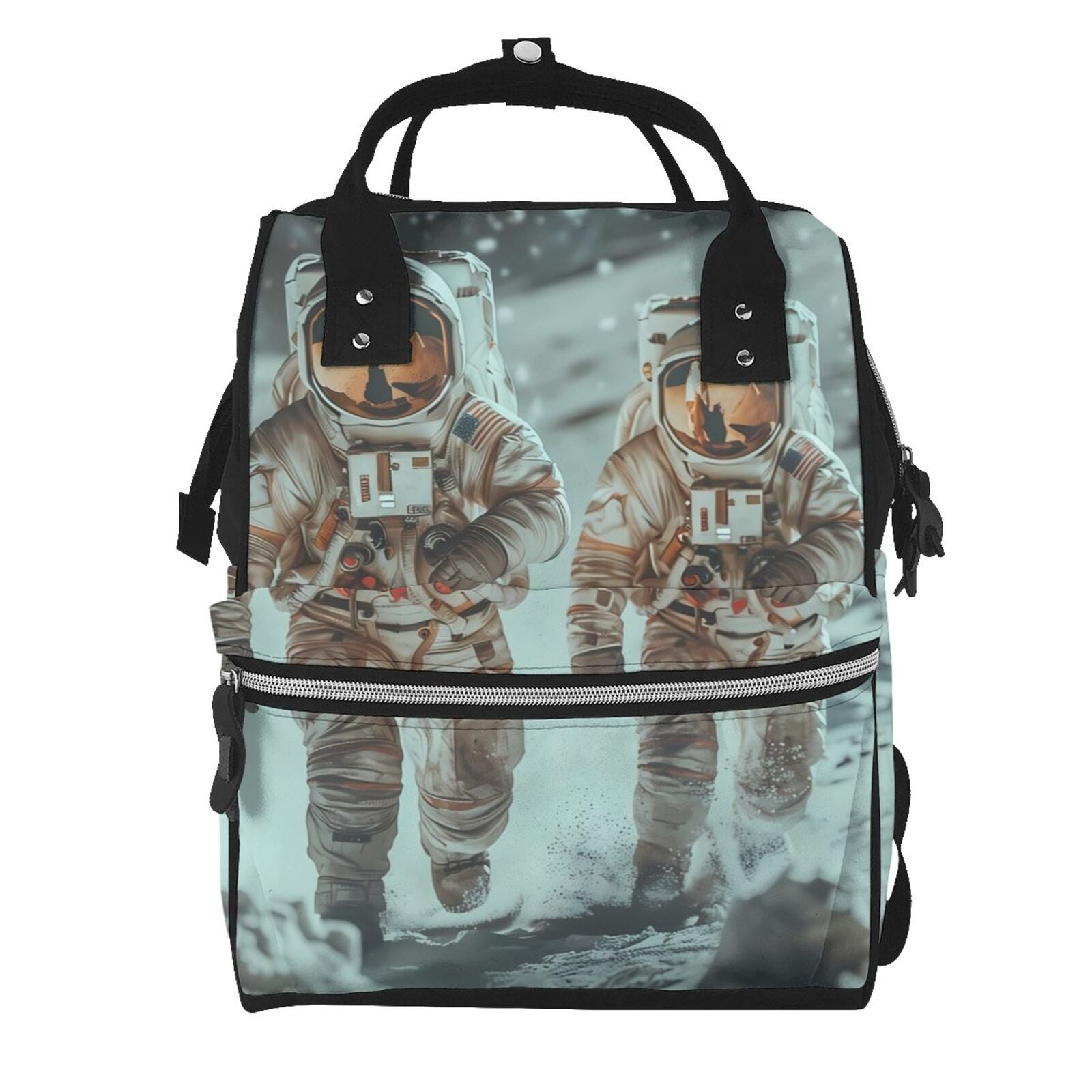 Gaeub Astronauts On Lunar Mission Print Mummy Diaper Bag Backpack ...