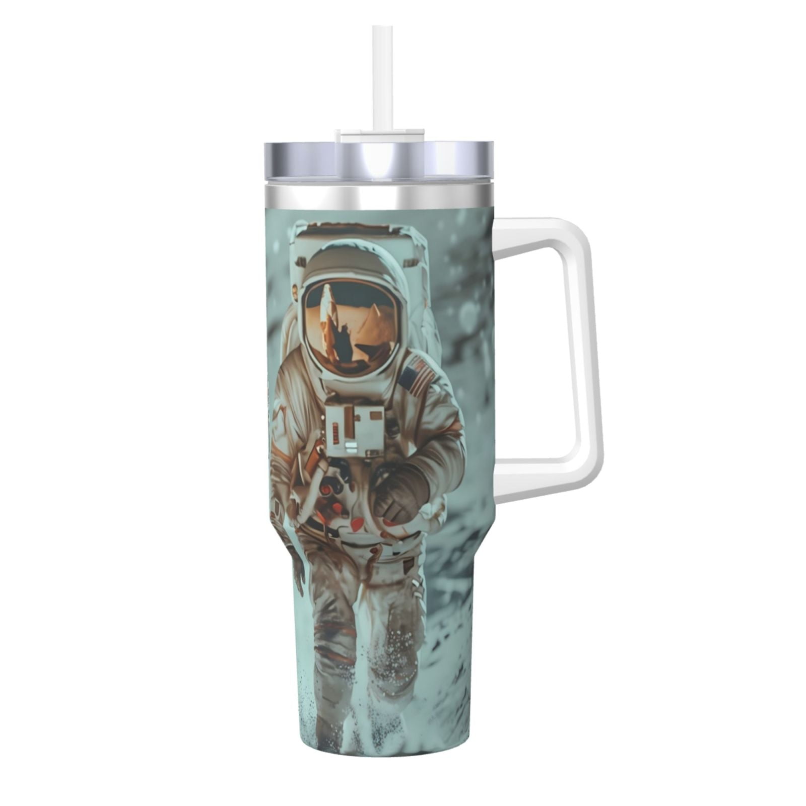 Gaeub Astronauts On Lunar Mission Print Stainless Steel Hot/Cold Coffee ...