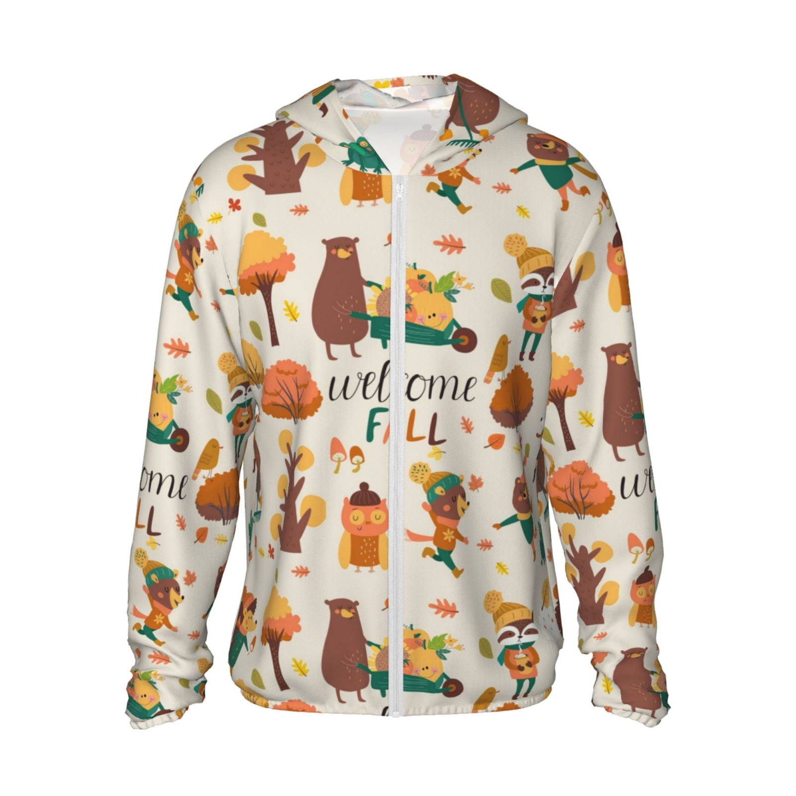 Gaeub Autumn In The Forest Men's and Women's UPF 50+ Long-Sleeved Sun ...